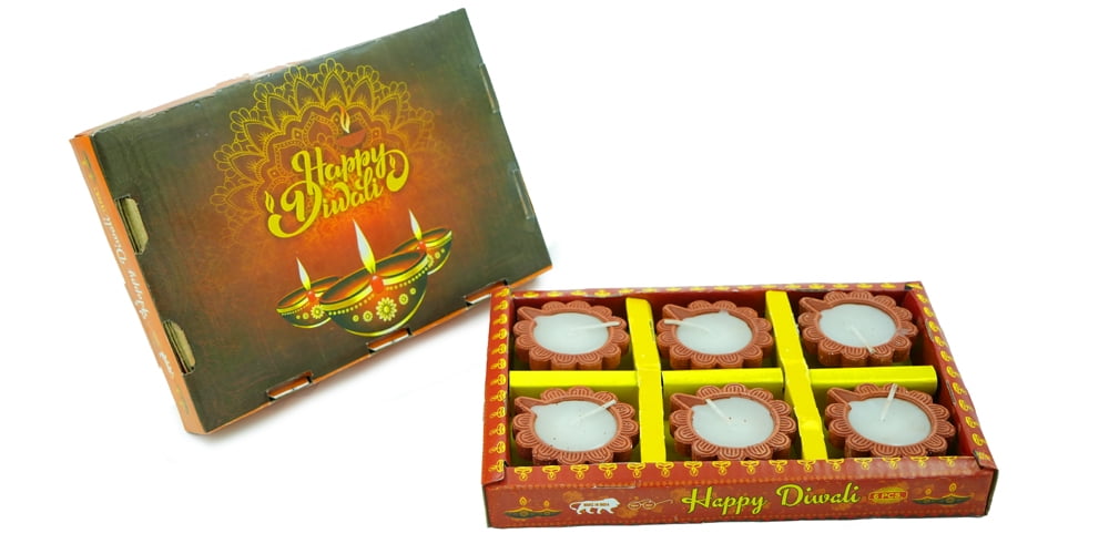 Avador Handmade Clay Diya Indian Puja Oil Lamp, Mitti Diya Lamp ...