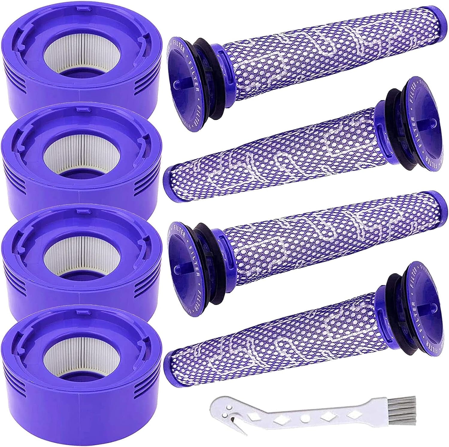 Avaenzo Replacement Filters for Dyson V7 V8, 4 Pre Filters, 4 Post ...