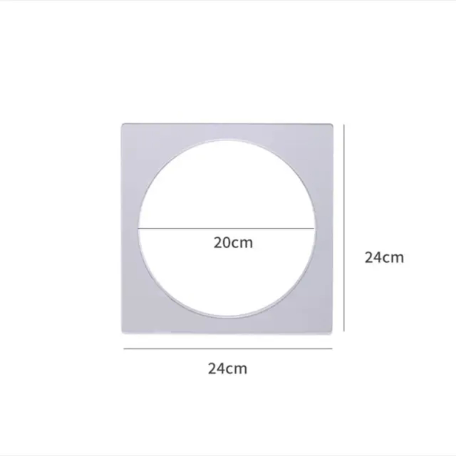 6/7/8/9/10in Clear Acrylic Round Cake Disk Round Hole Square Disc ...