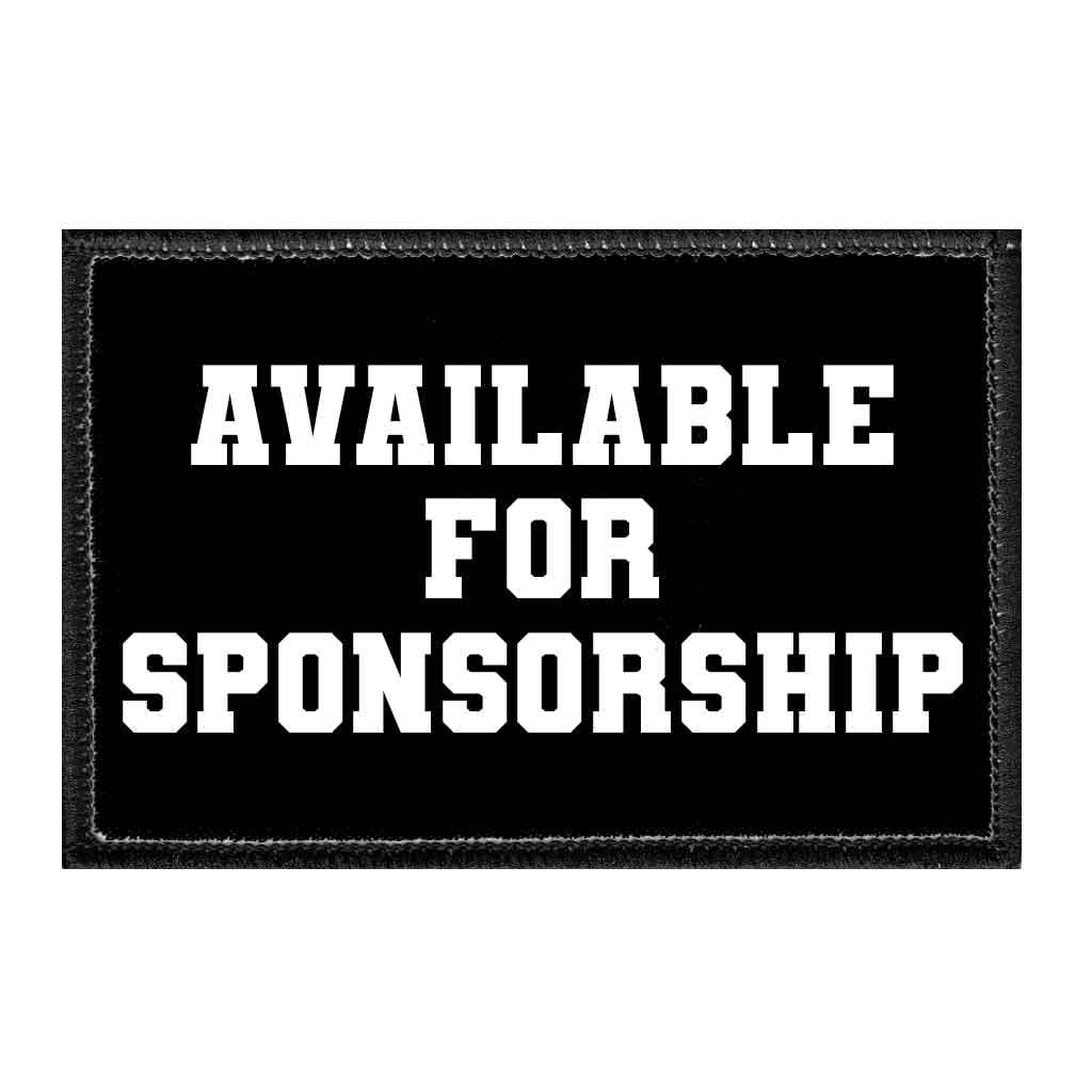 Available For Sponsorship - Removable Patch - Walmart.com