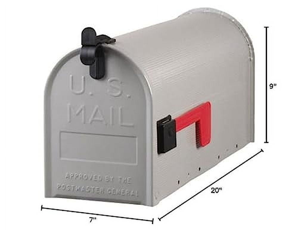 Available Group ST100000 Standard Size Galvanized Steel Rural Mailbox U ...