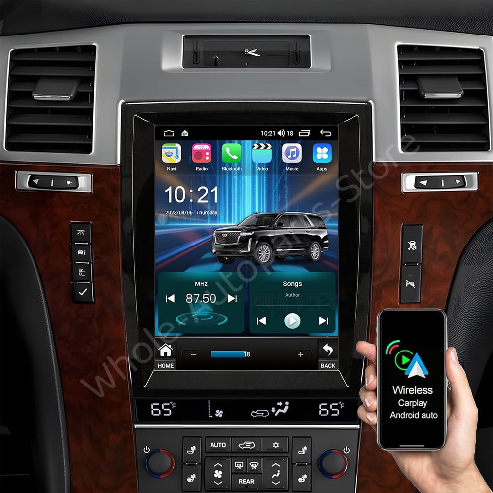 Available for Cadillac Escalade 2007-2014 Android 13 Carplay car stereo radio GPS NAVI BT ...