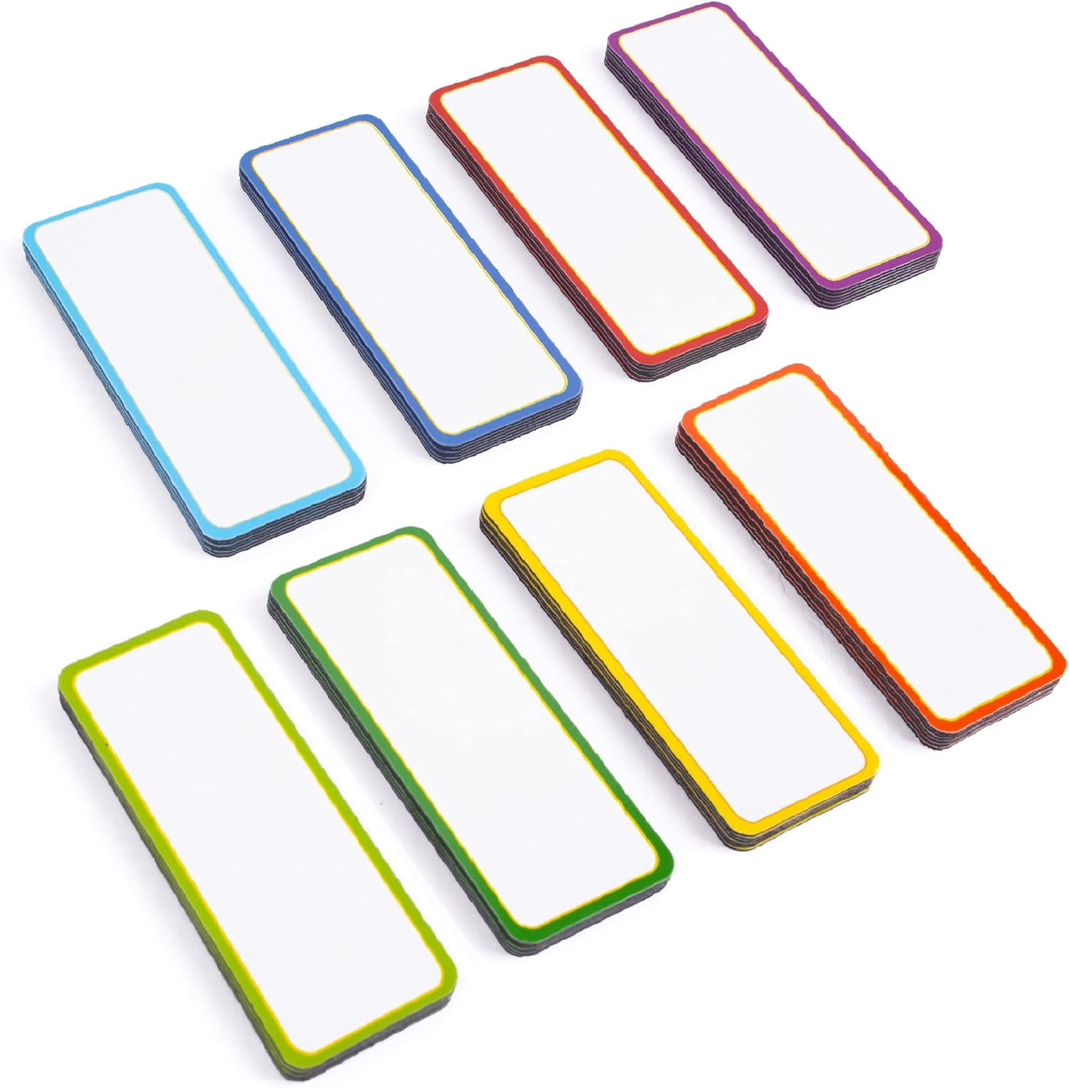 Availey 48 count (3.2 x 1.2) - Colored Border Dry Erase Labels - Strips ...