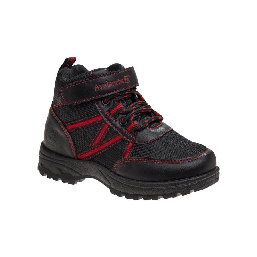 Avalanche Little Kids Boys Synthetic Leather Hook & Loop Hiker Boots ...