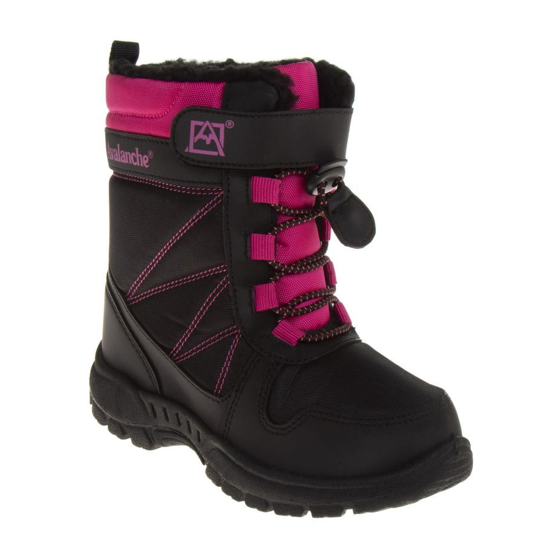 Avalanche Little Kids Boys' Synthetic Snow Boots with Bungee Cord and ...