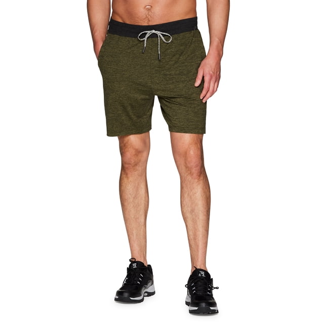Avalanche Men's 7-Inch Inseam Ultra Soft Stretch Jersey Shorts with ...
