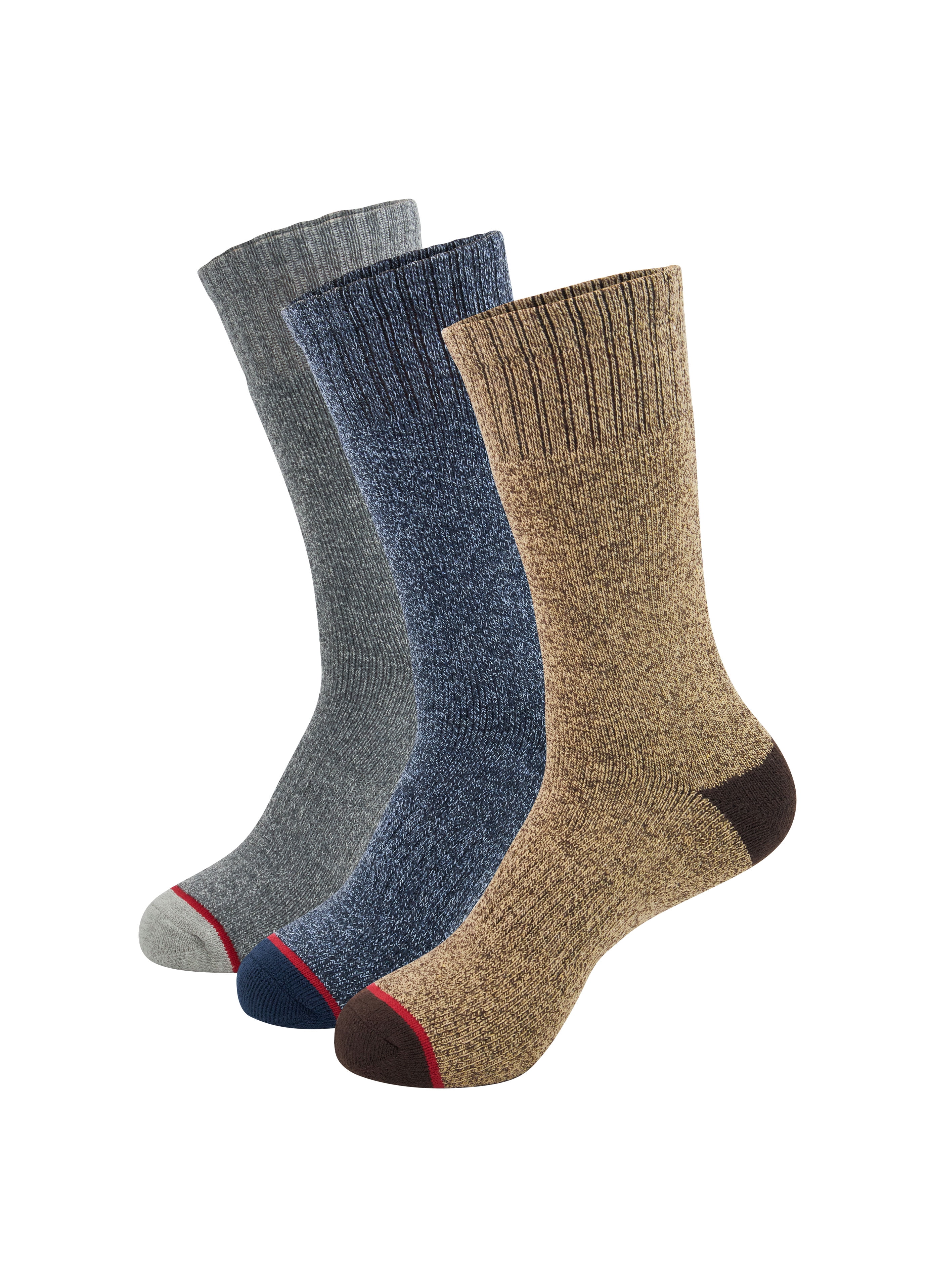 Avalanche Men's Cushioned Thermal Crew Socks 3-Pack - Walmart.com