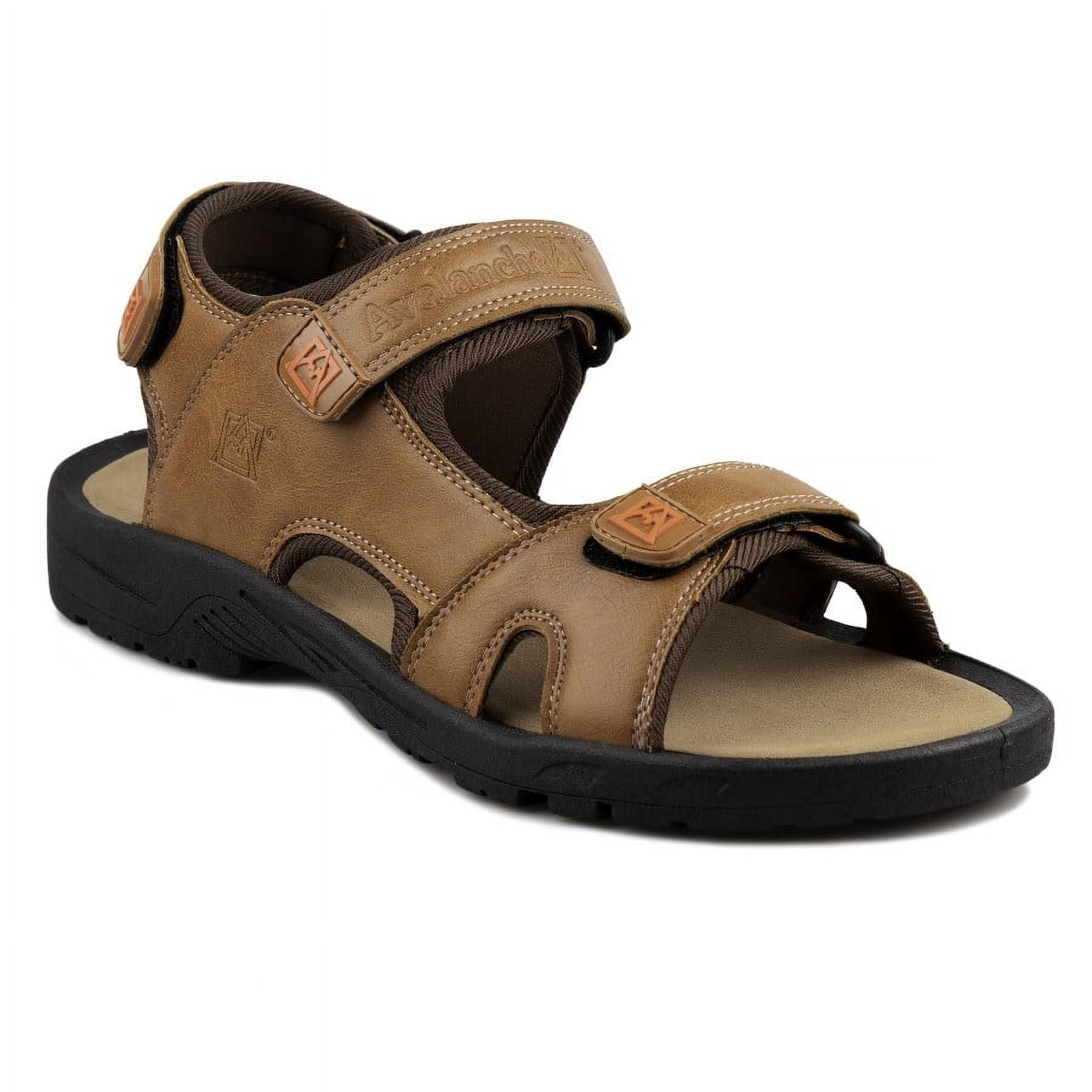 Avalanche Men'S Open Toe Sandals, Tan, Size: 11 - Walmart.com