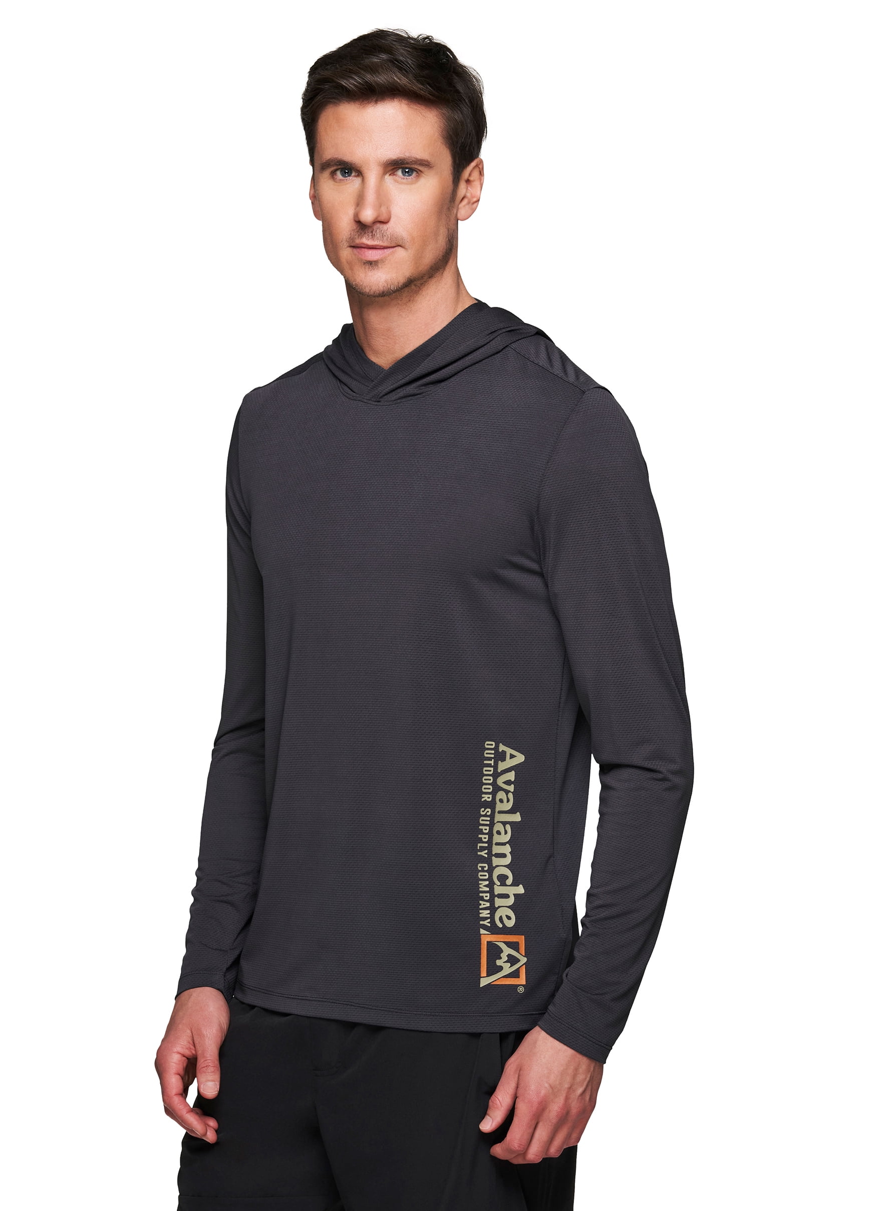 Avalanche Men's UPF 50+ Protection Lightweight Hoodie Top With Zipper ...