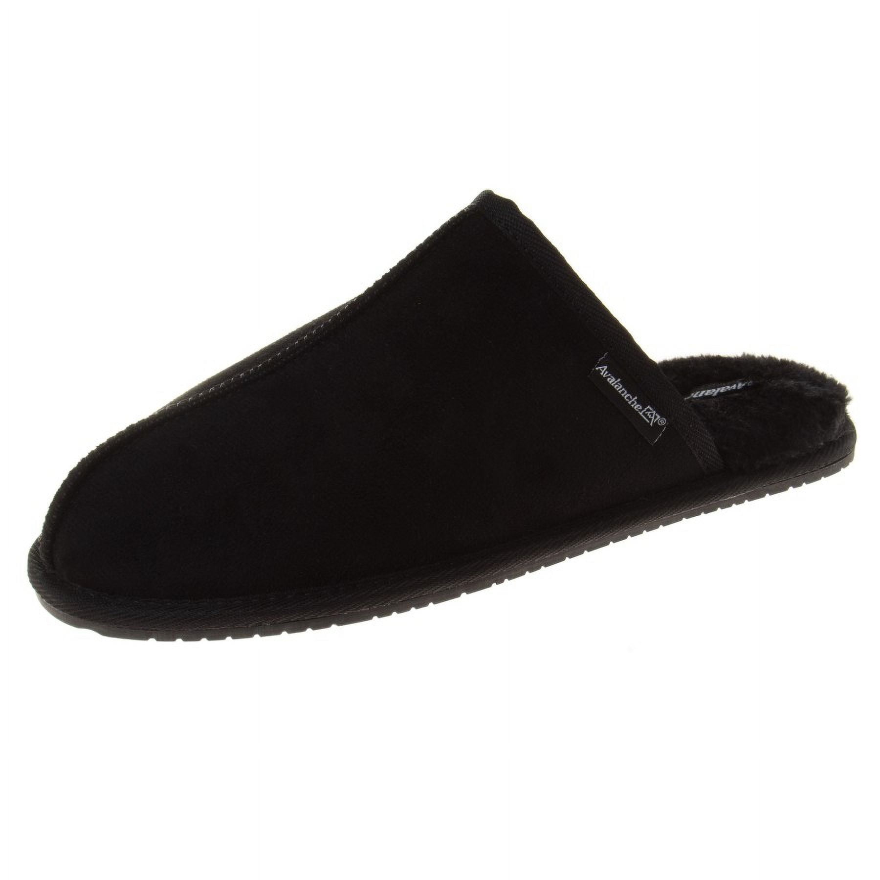 Avalanche Men'S Warm Slippersblack, Size: 10 - Walmart.com