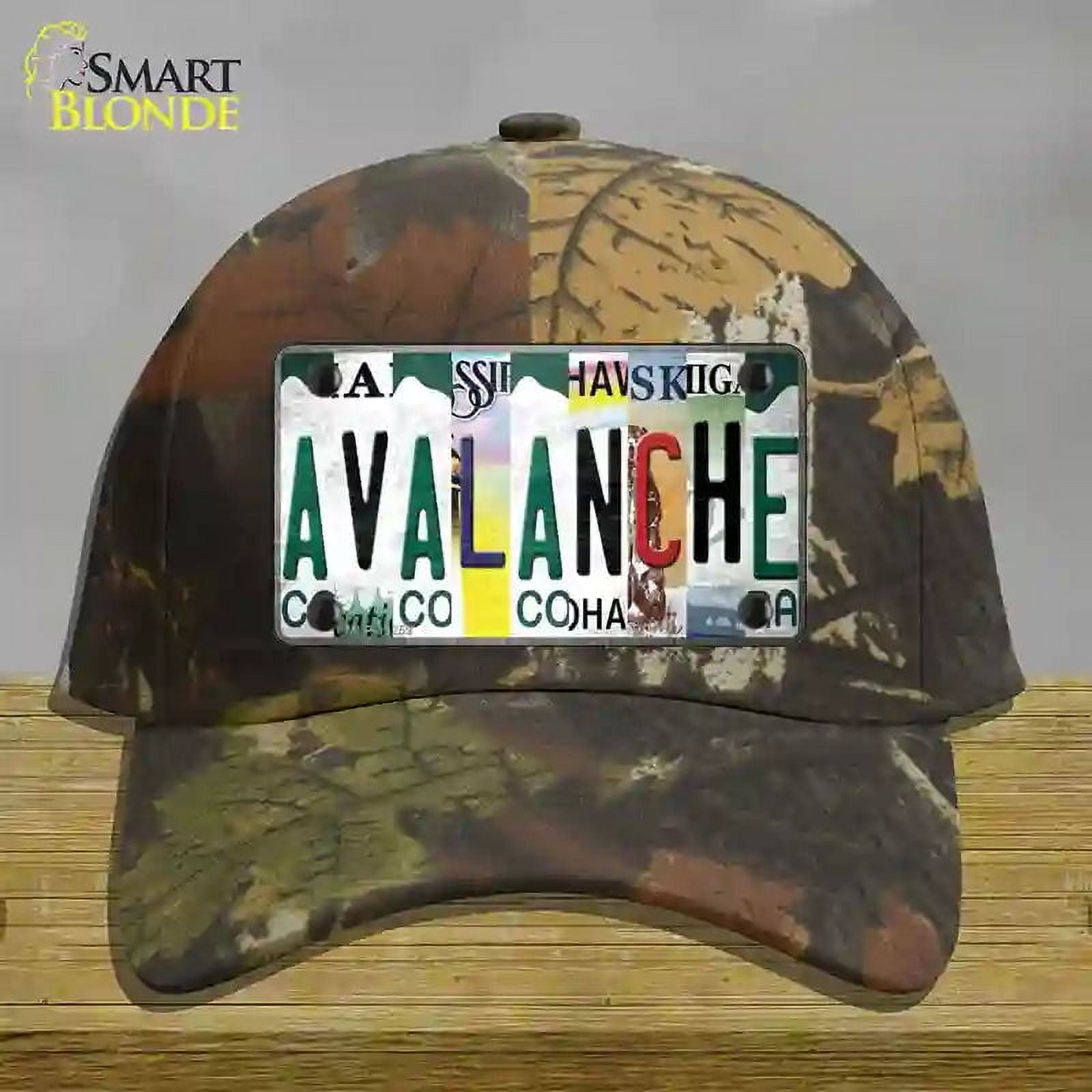 Avalanche Strip Art Novelty License Plate Hat Tag Cotton Camoflauge ...
