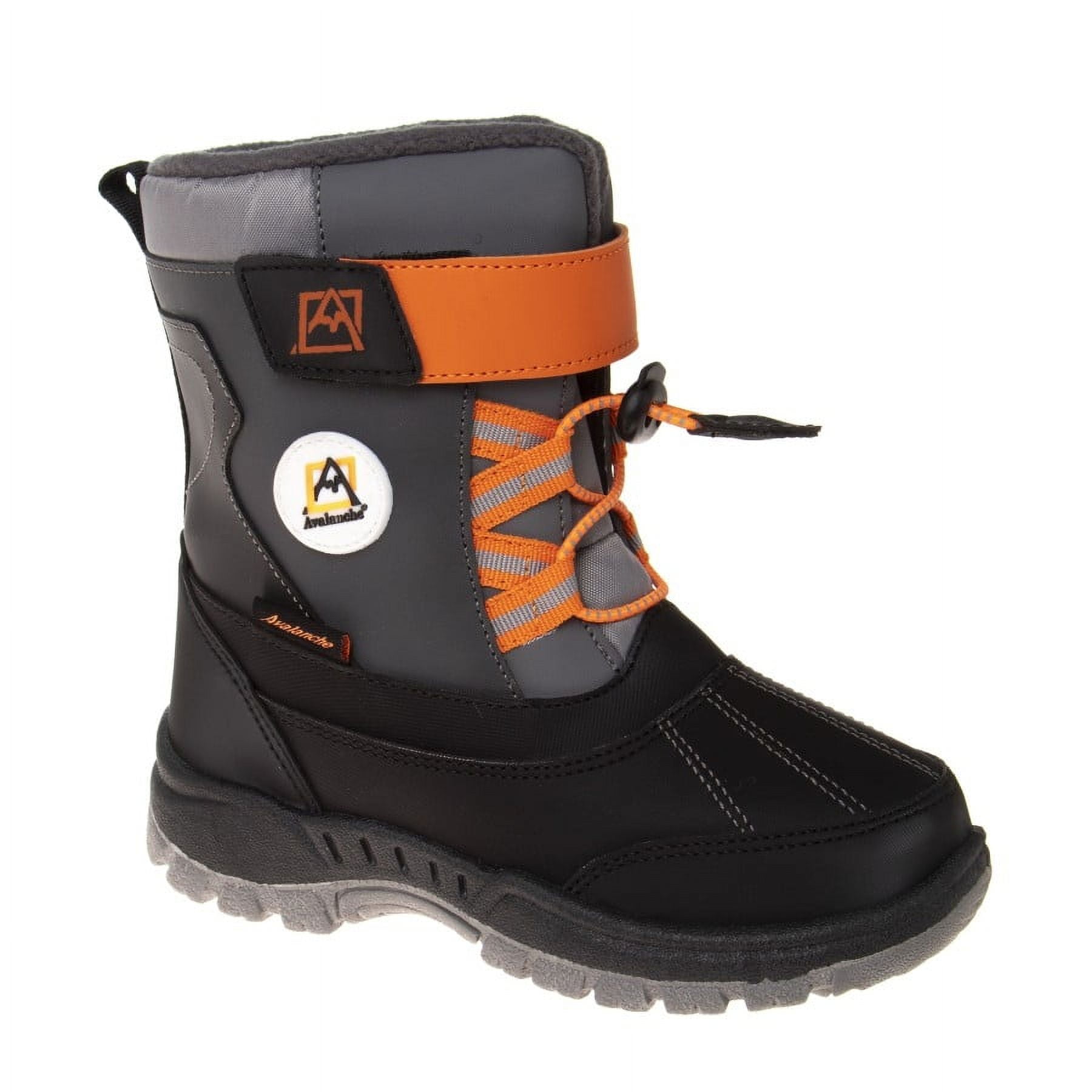 Avalanche Toddler Boys' Synthetic Snow Boots with Bungee Cord and Hook ...