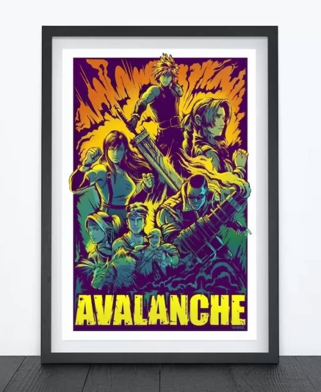 Avalanche Video Game Poster Home Decor Vintage Art Print Cute Birthday ...