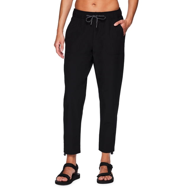 Avalanche Women's Hiking Quick Dry Drawstring Woven Ankle Pant With ...