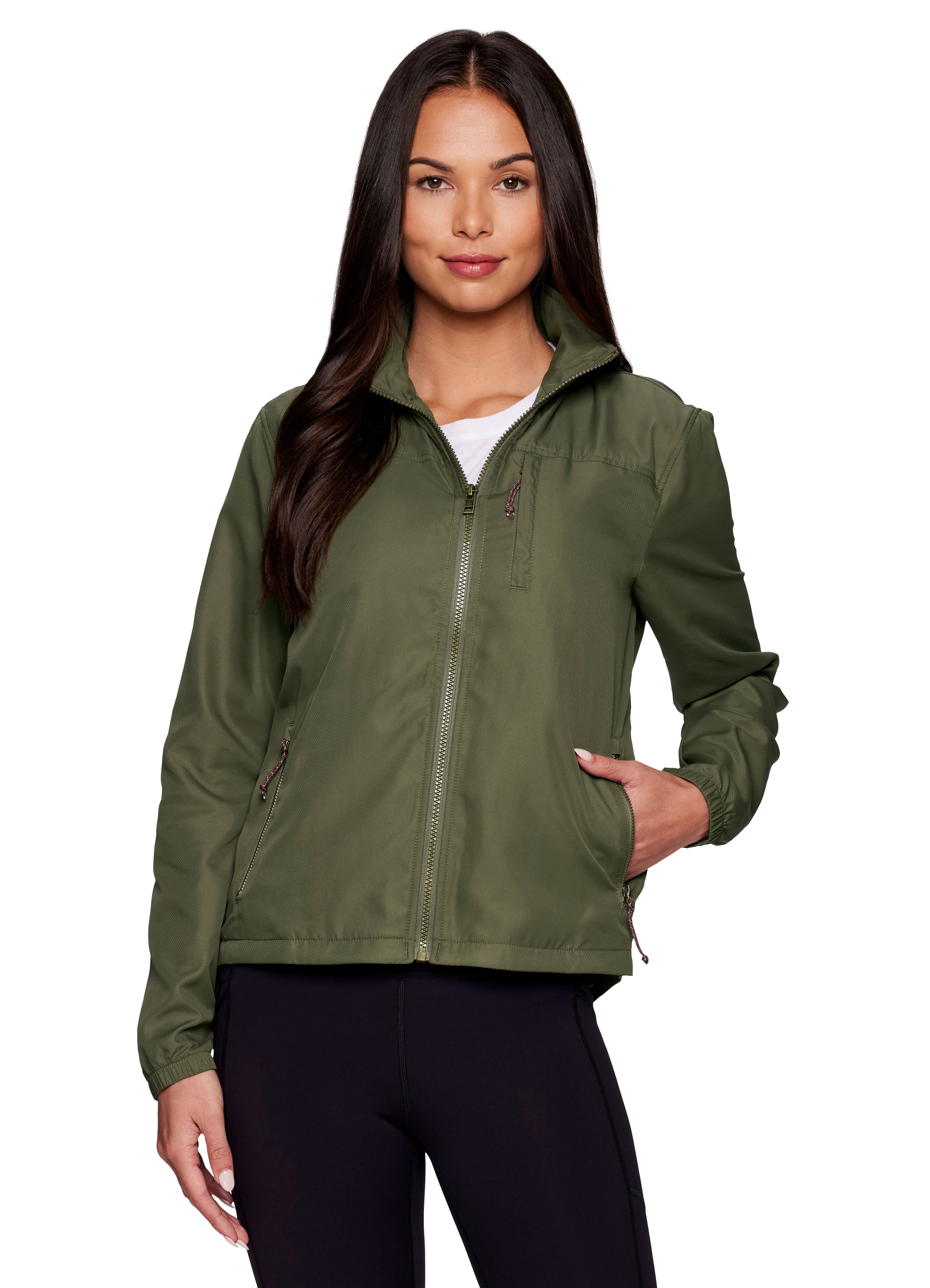 Avalanche Women's Lightweight Jacket With Convertible Hood and Zipper ...
