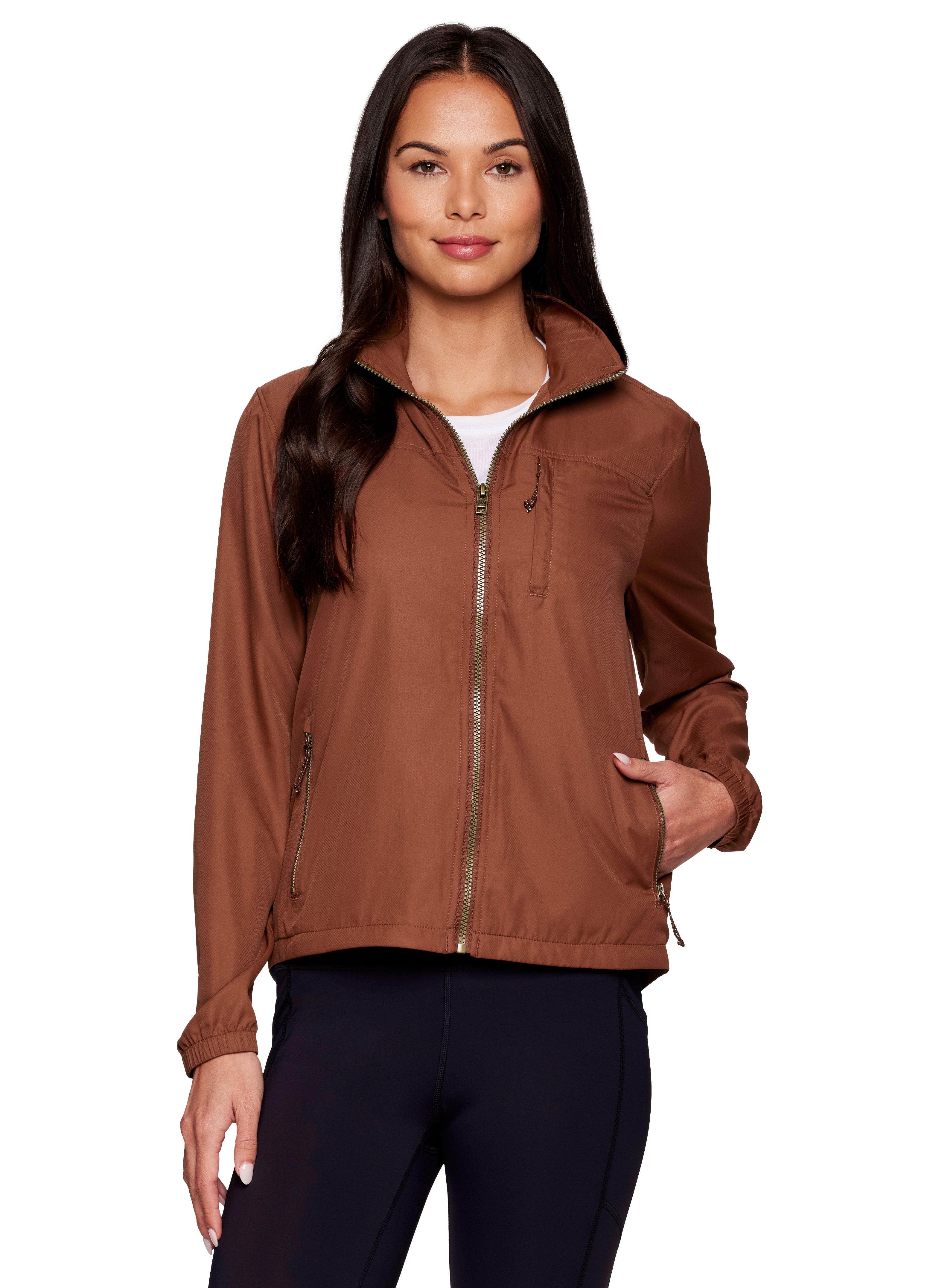 Avalanche Women's Lightweight Jacket With Convertible Hood and Zipper ...