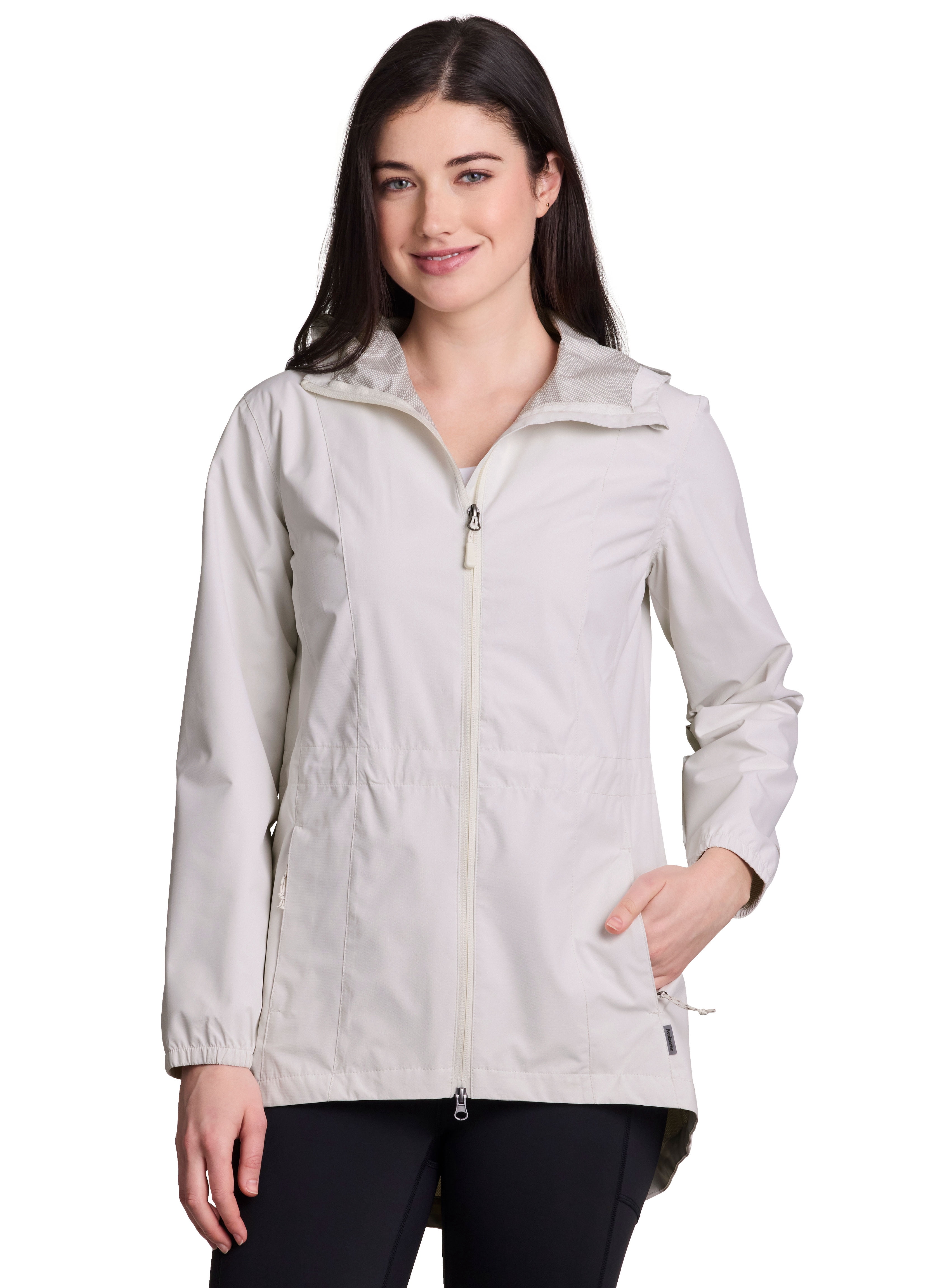 Avalanche Women's Lightweight Ripstop Rain Jacket With Zipper Pockets ...