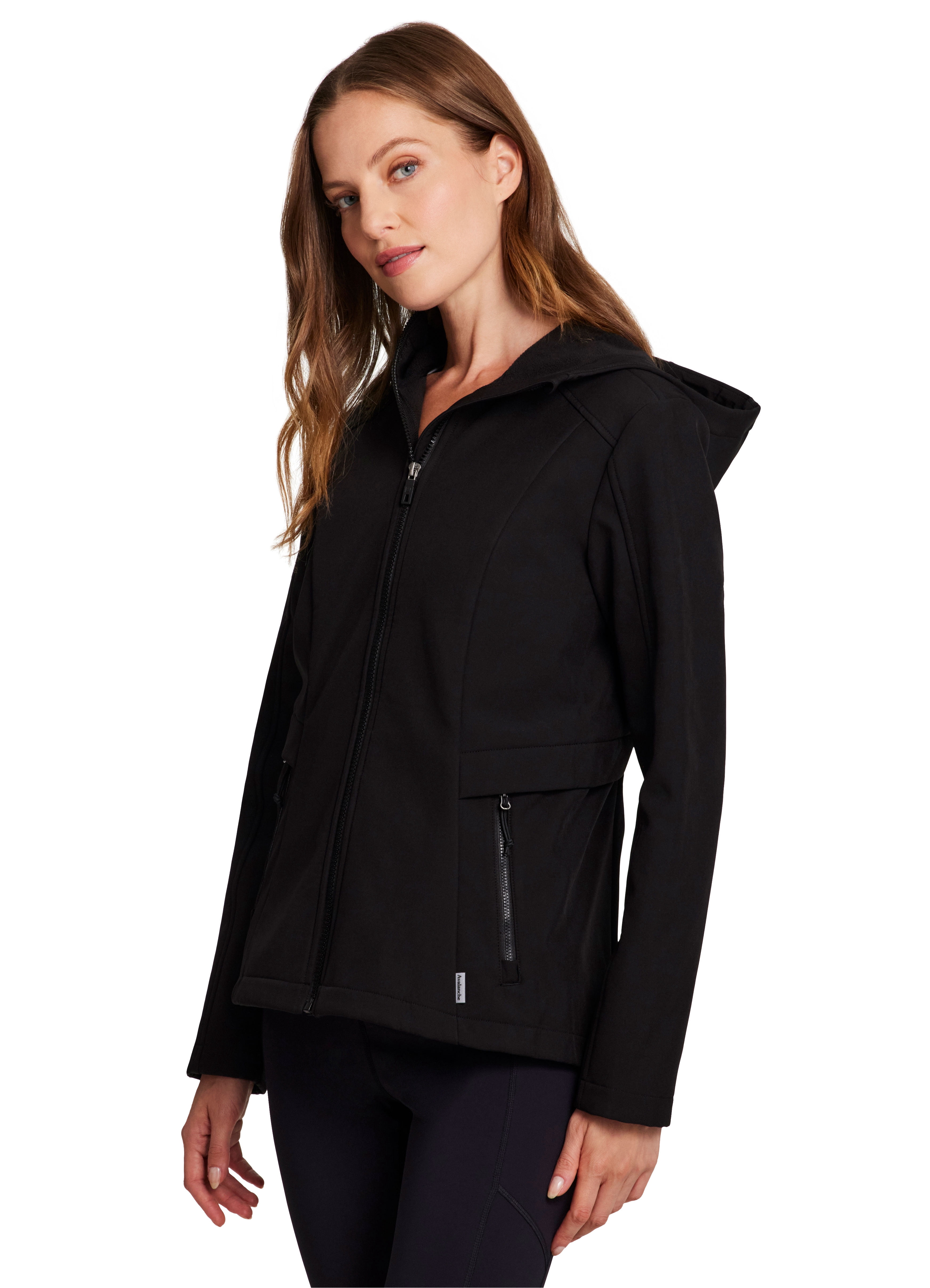 Avalanche Women's Transitional Soft Shell Micro Fleece Lined Hoodie ...