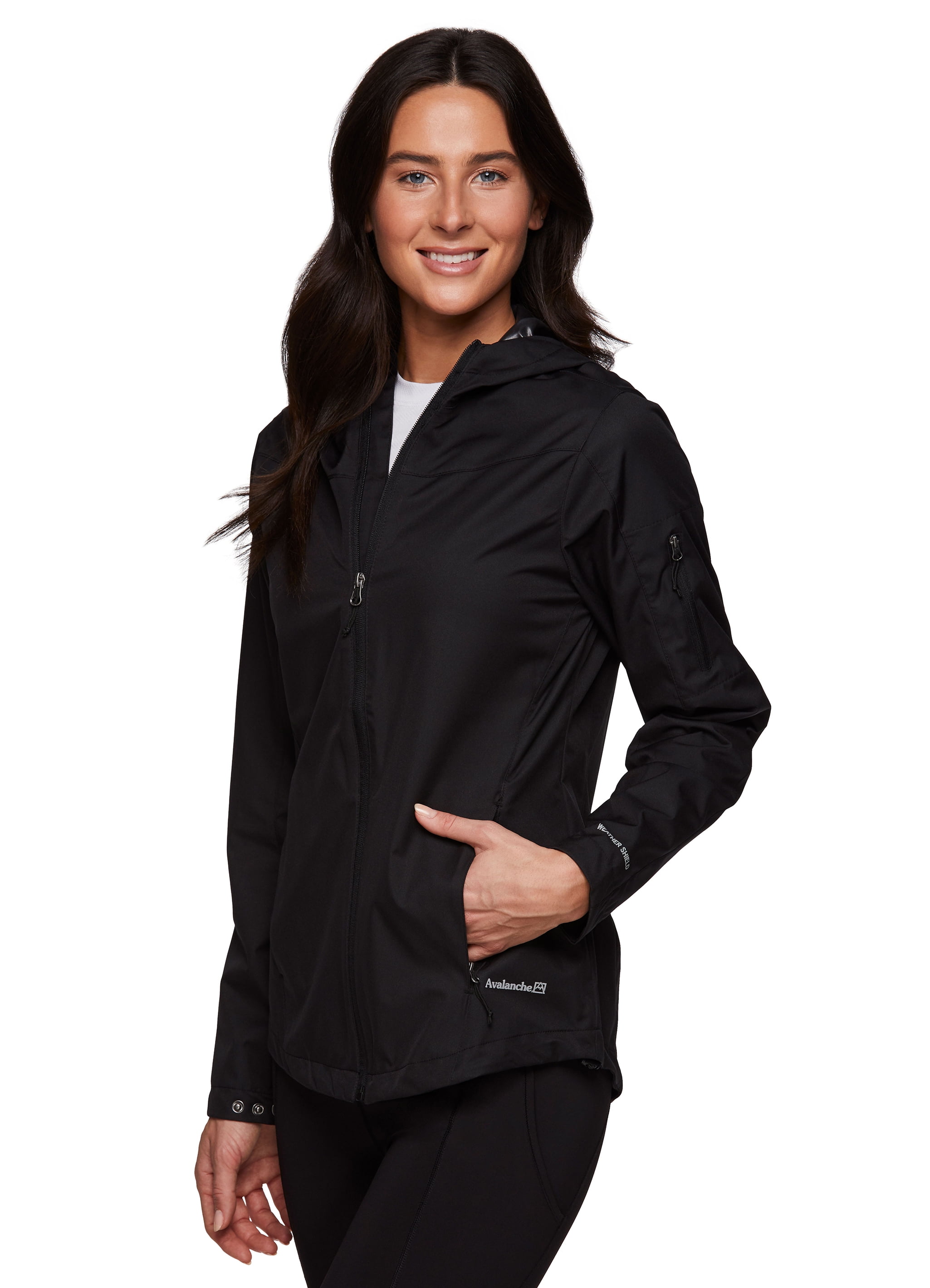 Avalanche Women's Zip Up Lightweight Soft Shell Rain Jacket With ...
