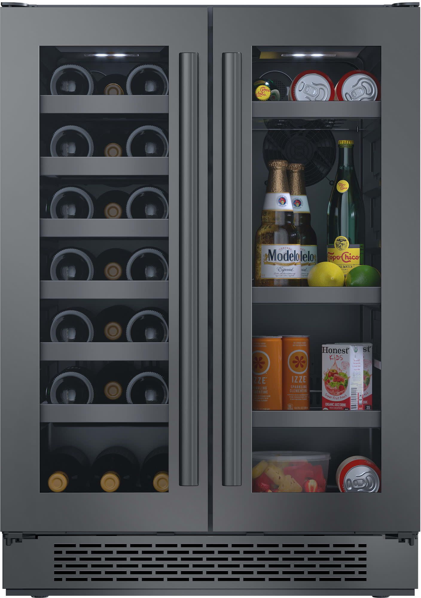 "Avallon 24"" Wide Undercounter Wine Cooler Chiller, 21 Bottle and 64 ...