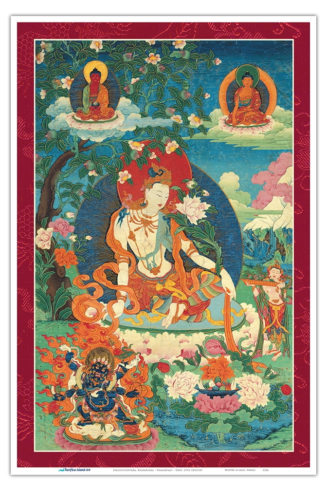 Avalokiteshvara Khasarpana - Khasarpani (Sky Flier) - Tantric Buddhist ...