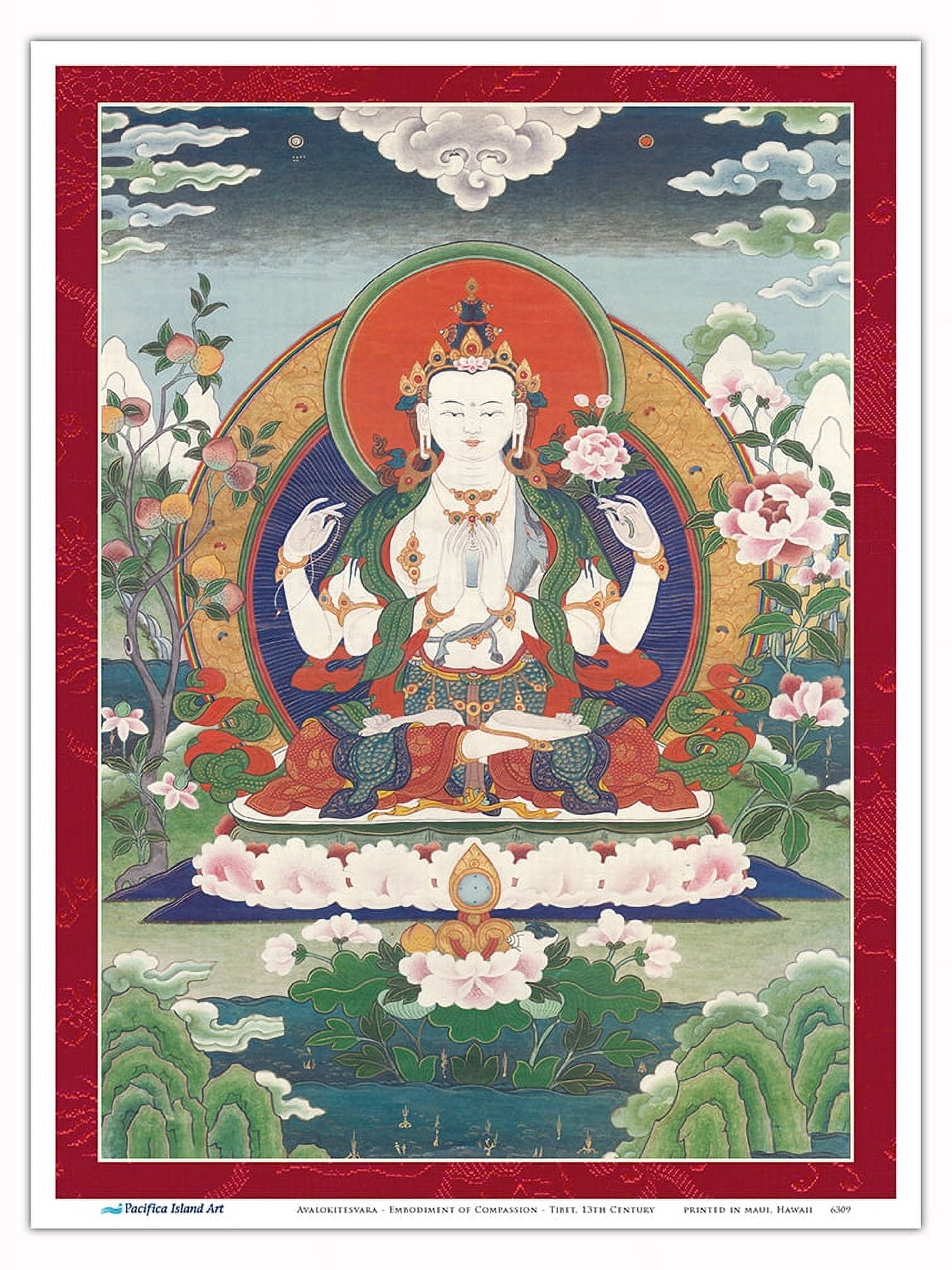 Avalokitesvara - Embodiment of Compassion - Buddhist Tantric Deity ...