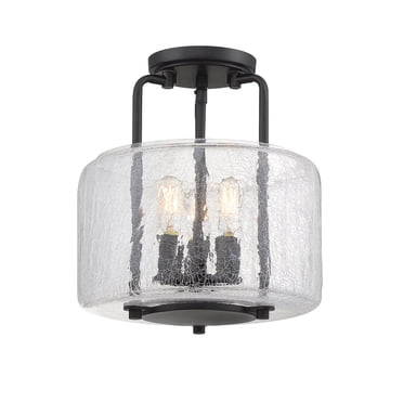 Manor 3-Light Pendant in Matte Black - Walmart.com
