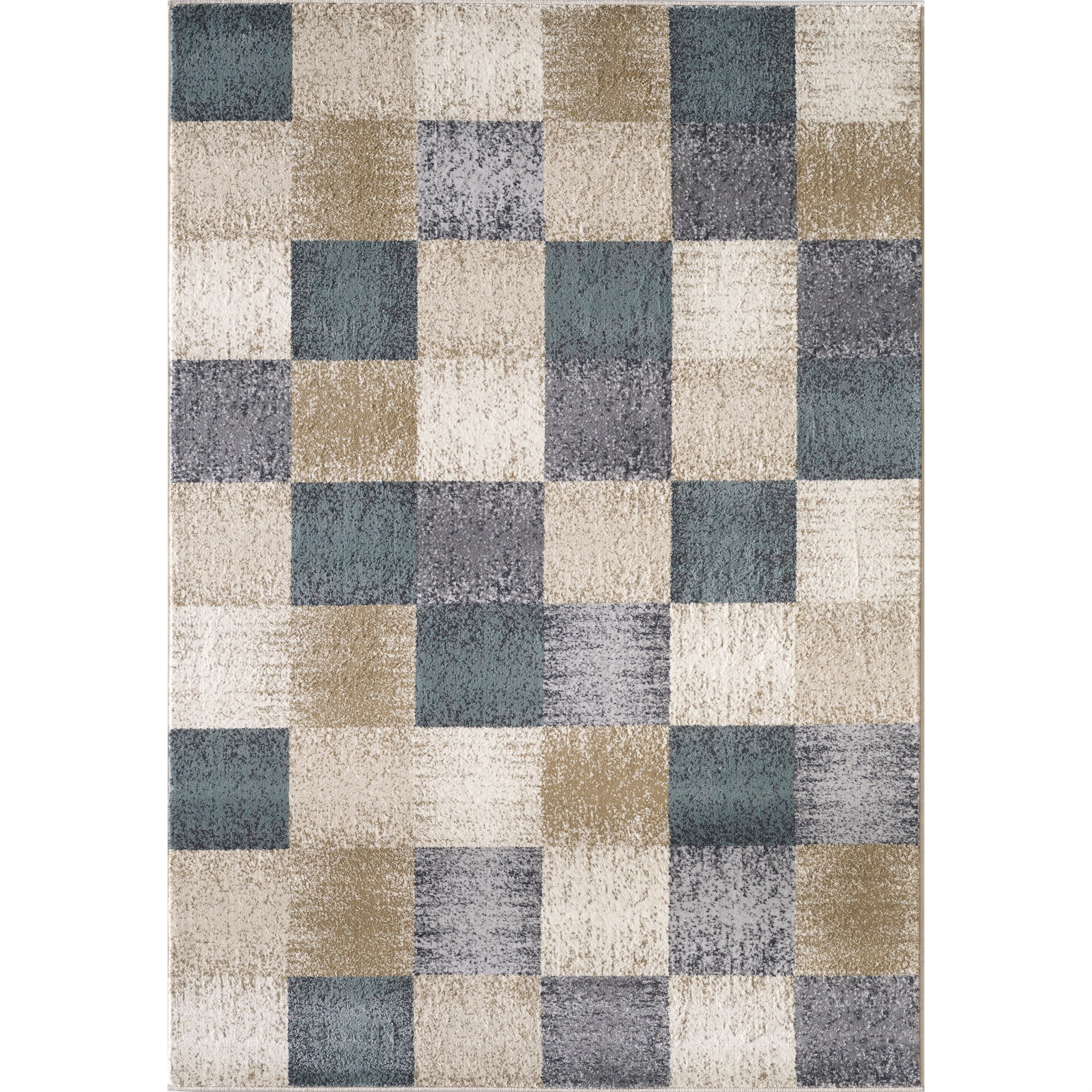 Avalon 5617 Ivory Checkered Area Rug, Size - 9' x 12' - Walmart.com