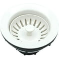 Avalon 4 Inch ABS Plastic Kitchen Sink Strainer with Removable Assembly ...