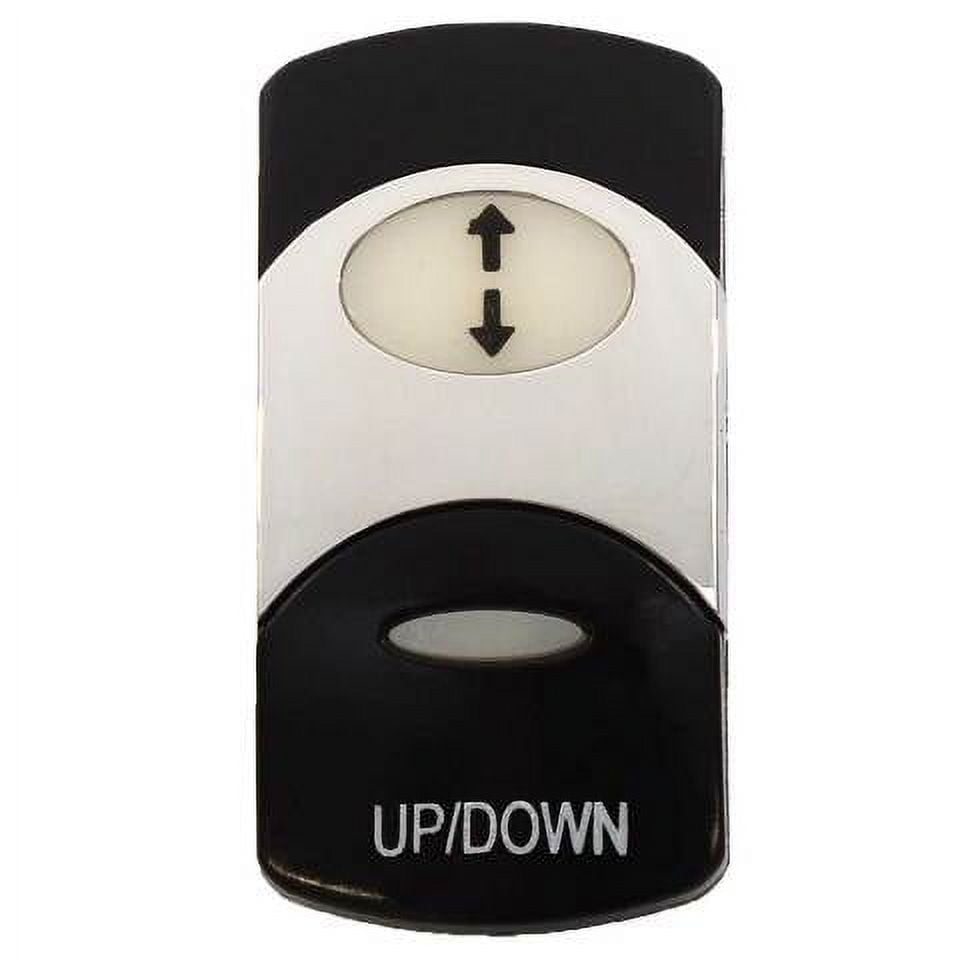 Avalon Boat Rocker Switch Cover 125917 | Up / Down Actuator Black Silver - Walmart.com