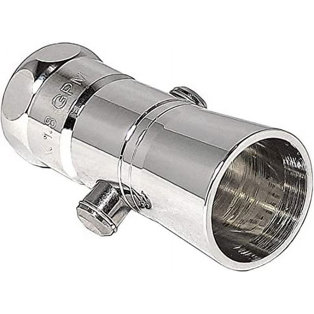 Avalon Brass Shower Head with Stop Shut Feature, Push Button Flow ...