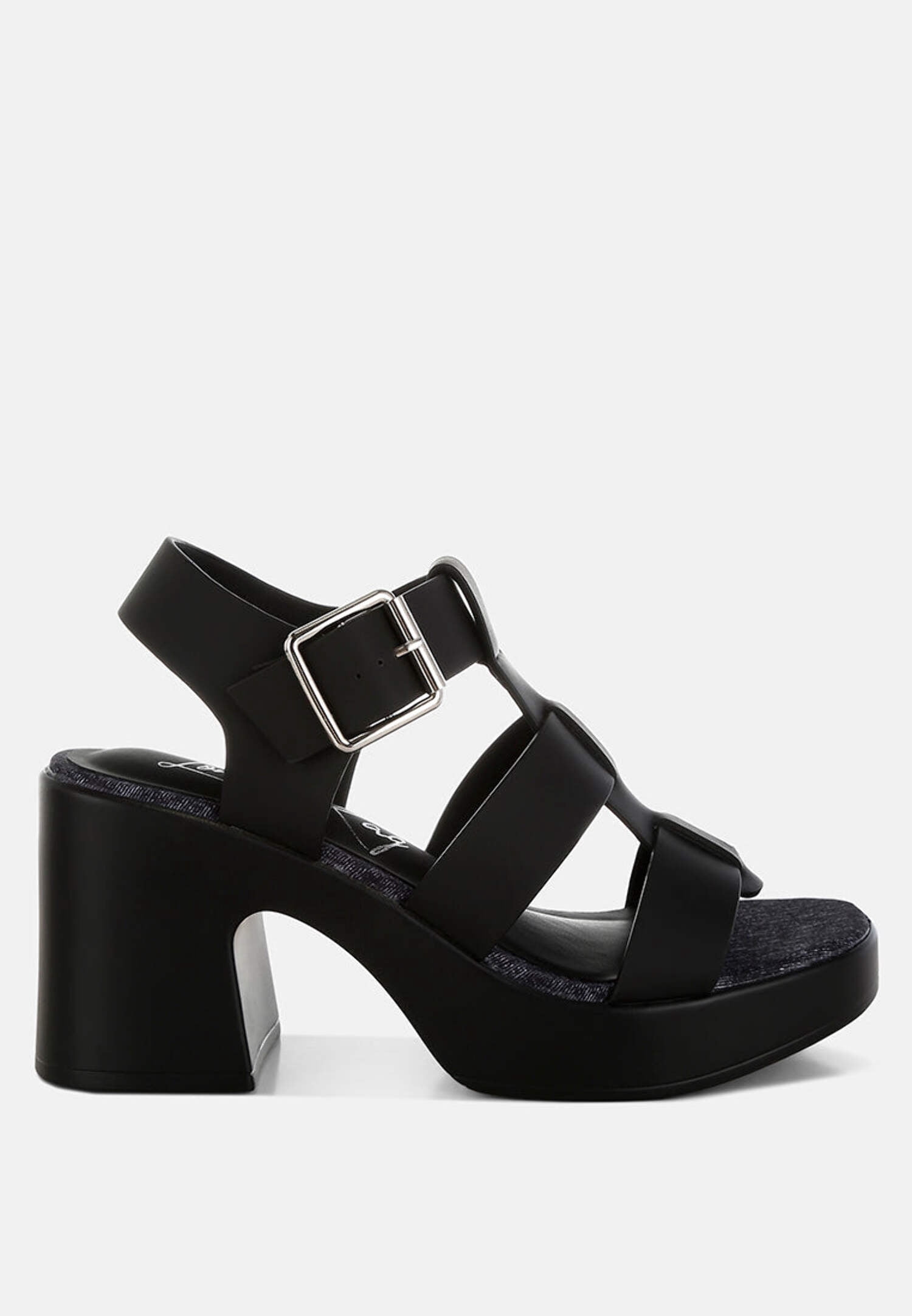 Avalon Chunky Pin Buckle Platform Heels - Walmart.com