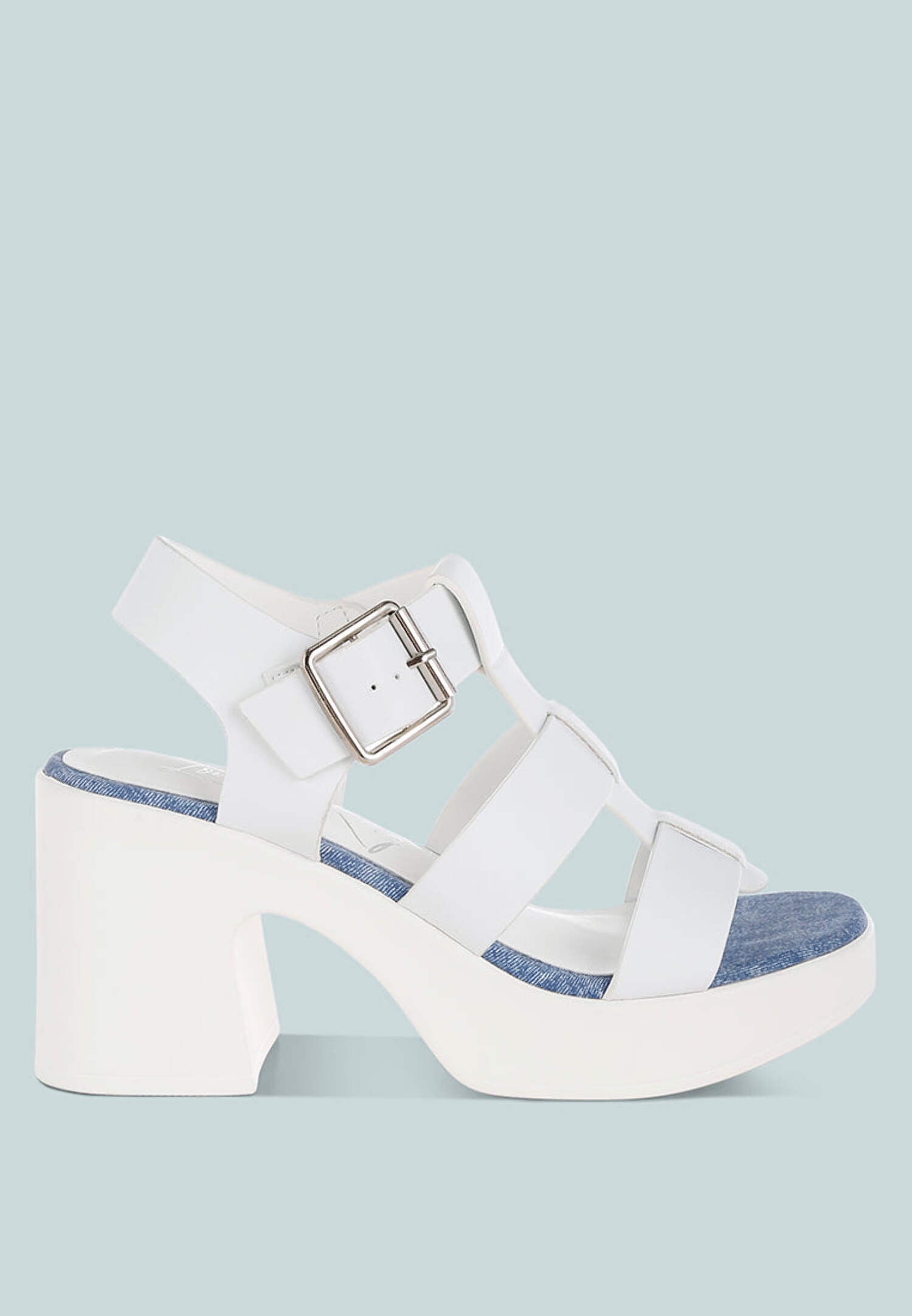 Avalon Chunky Pin Buckle Platform Heels - Walmart.com