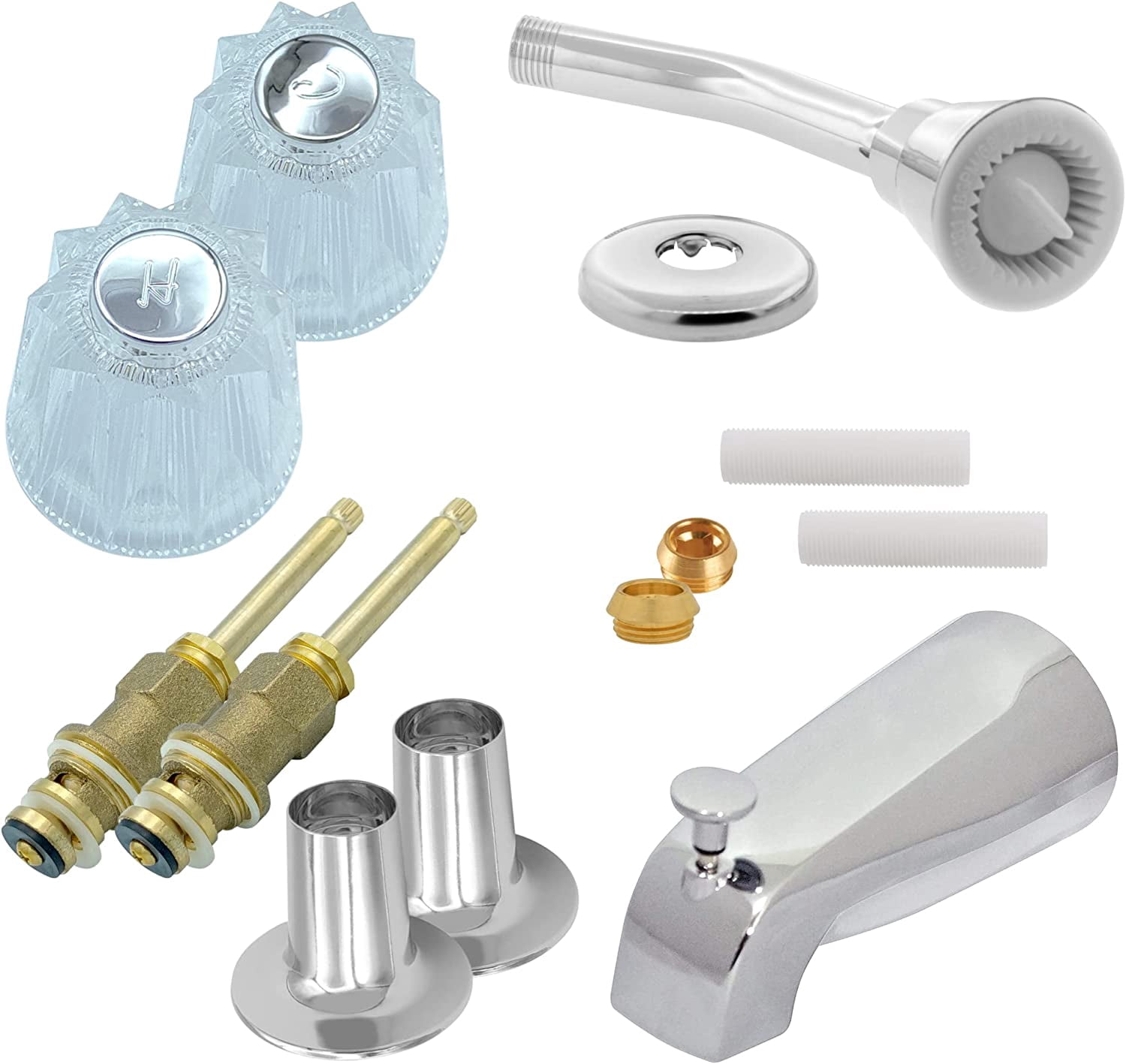 Avalon Complete Shower Repair Replacement Kit for Hot and Cold Shower ...