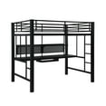 Avalon Full Workstation Loft Bed Black - Walmart.com