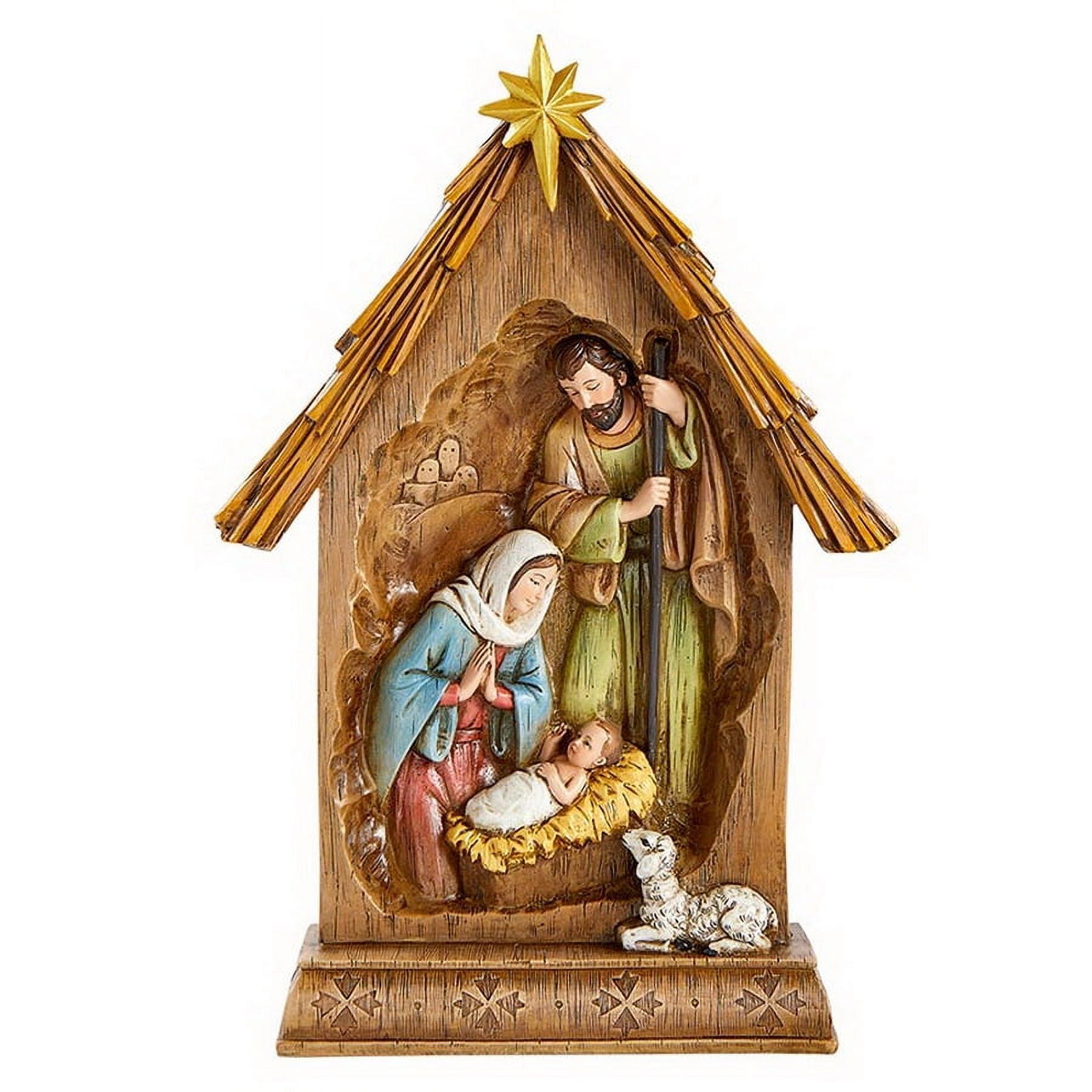 Avalon Gallery L6414 Holy Family in Creche Statue - Walmart.com