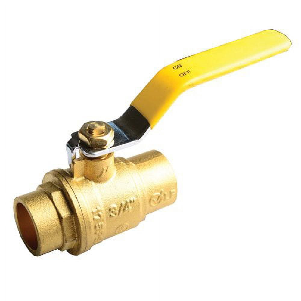 Avalon Heavy Duty Brass Ball Valve 1-1/4" C x C Brass Finish. - Walmart.com