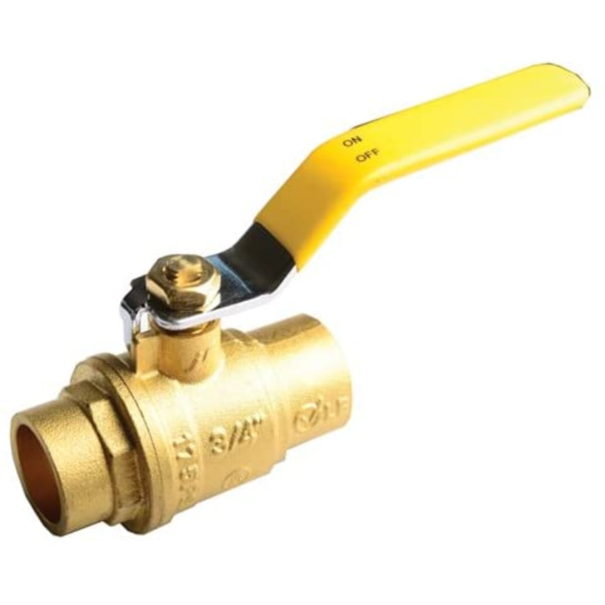 Avalon Heavy Duty Brass Finish Ball Valve 2 inches C x C Brass Finish ...