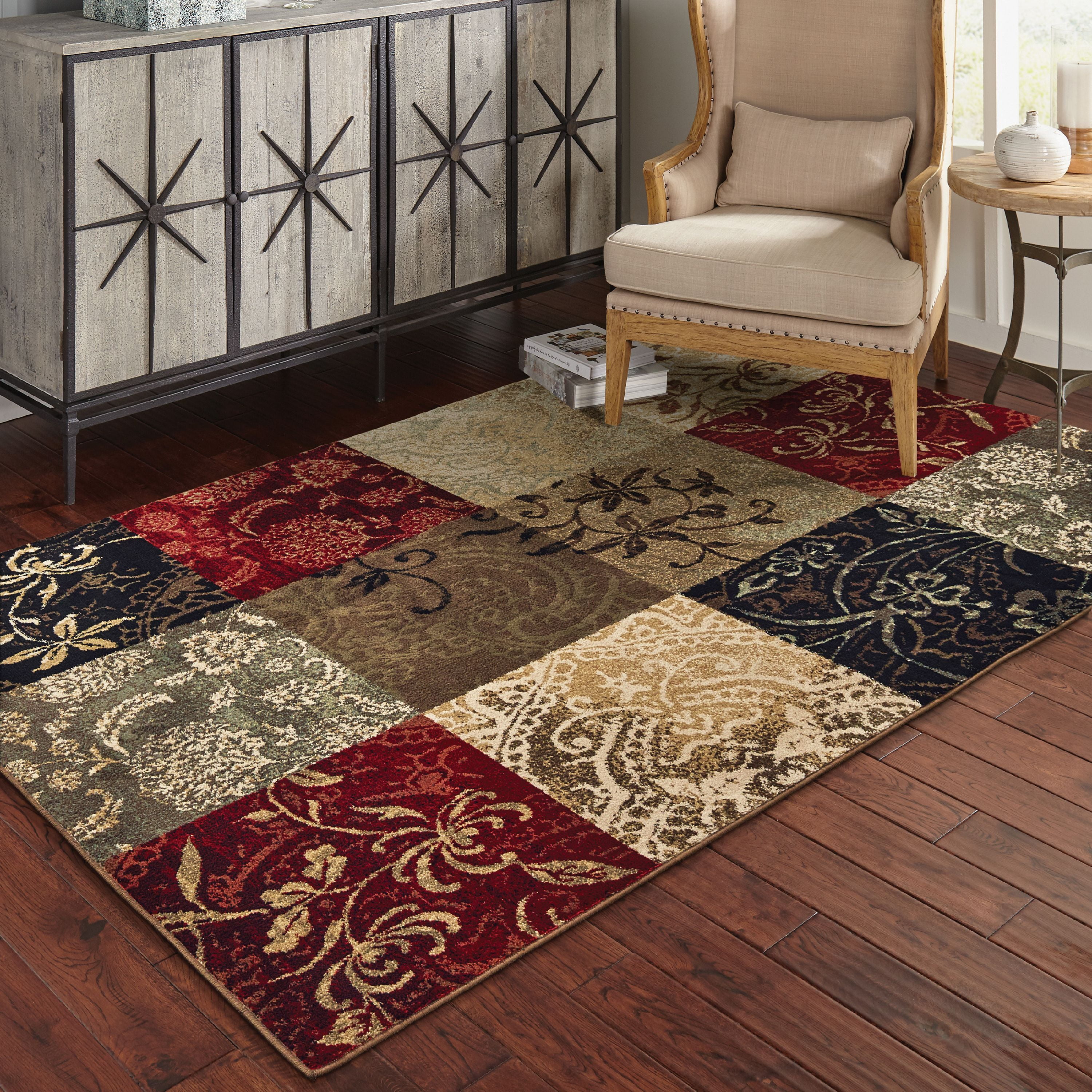 Avalon Home Lennox Color Block Relief Area Rug or Runner, Multiple ...