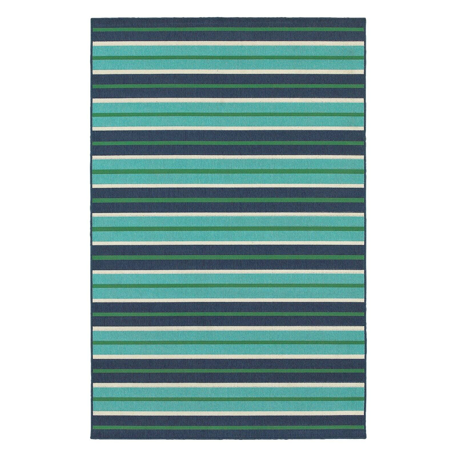 Avalon Home Mackay Horizontal Stripes Indoor/Outdoor Area Rug - Walmart.com