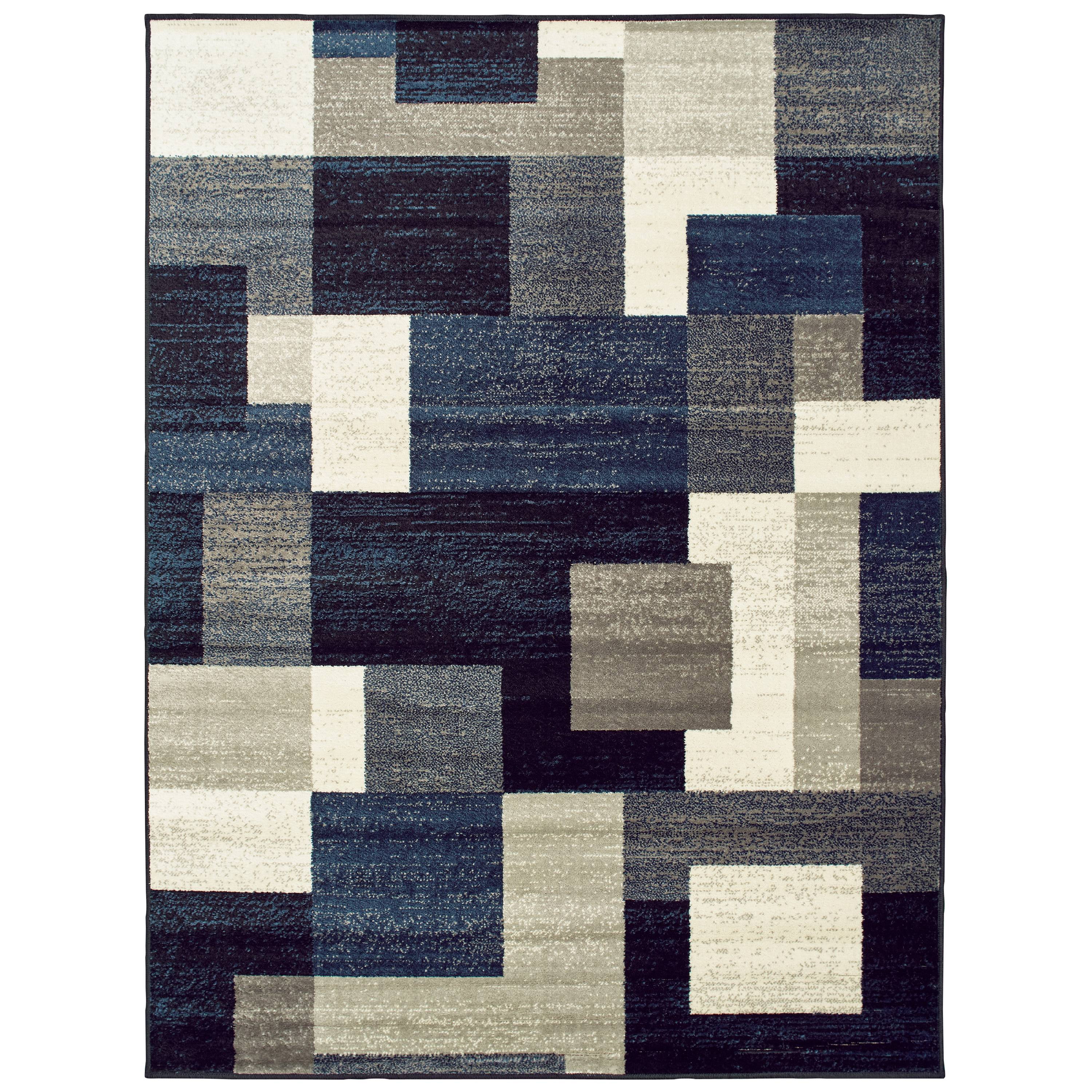 Avalon Home Reese Geometric Block Area Rug or Runner, Multiple Sizes ...