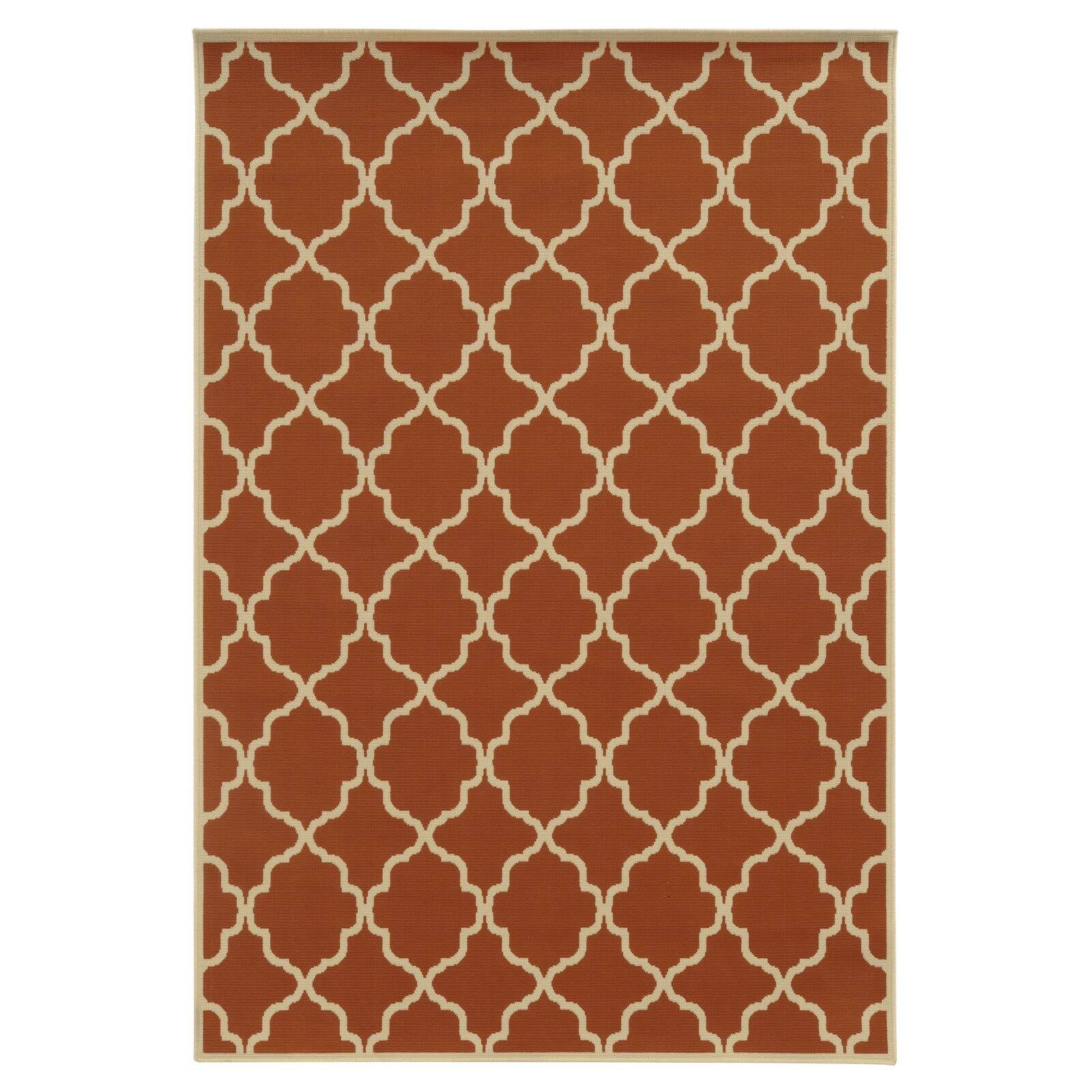 Avalon Home Roanoke Scalloped Lattice Indoor/Outdoor Area Rug - Walmart.com
