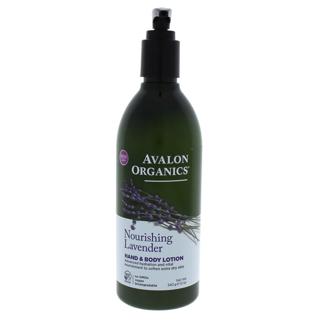 Avalon Organics Hand & Body Lotion, Nourishing Lavender, 12 Oz ...
