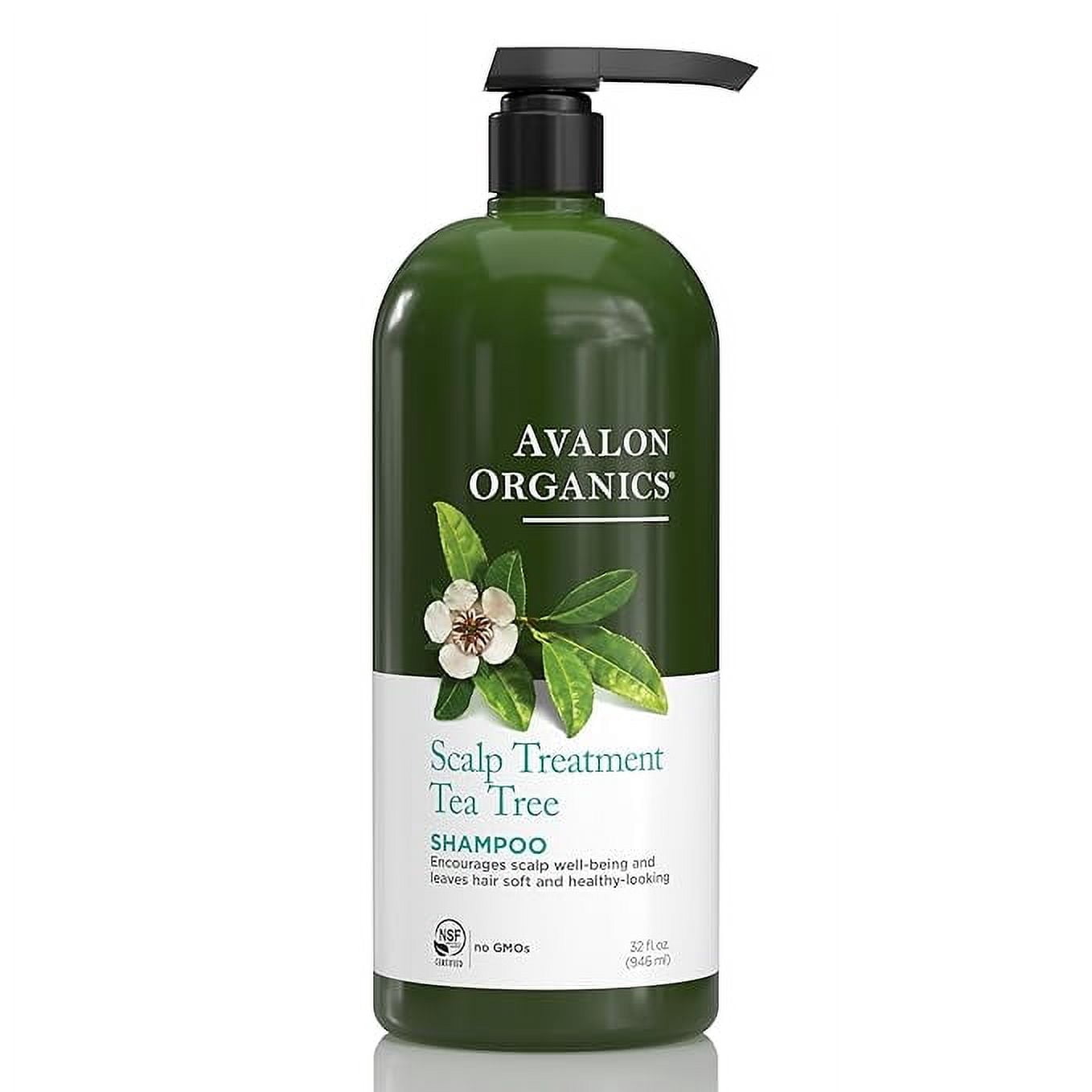 Avalon Organics Scalp Treatment Tea Tree Shampoo, Encourages Scalp Well ...