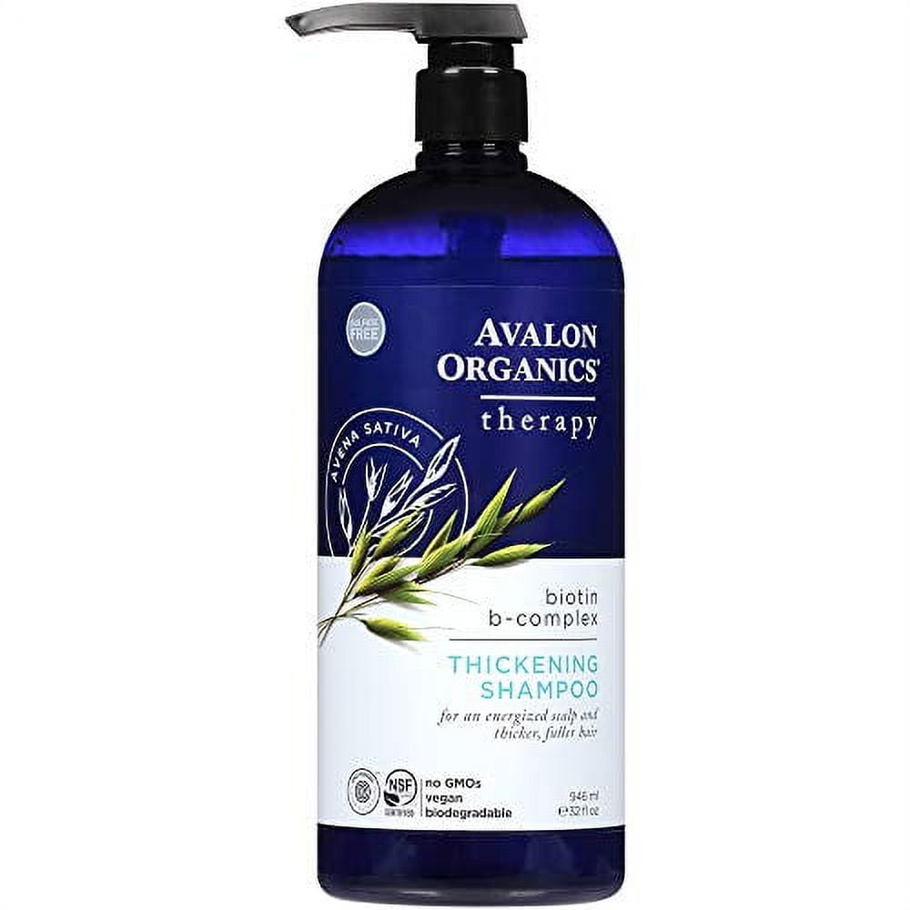 Avalon Organics Biotin B-Complex Therapy Thickening Shampoo, 32 Oz ...