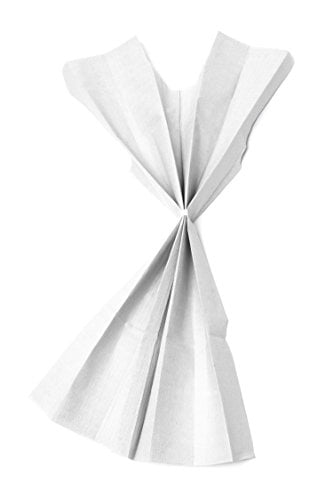 Avalon Papers 811 Standard Gown, Tissue/Poly/Tissue, White (Pack of 50 ...