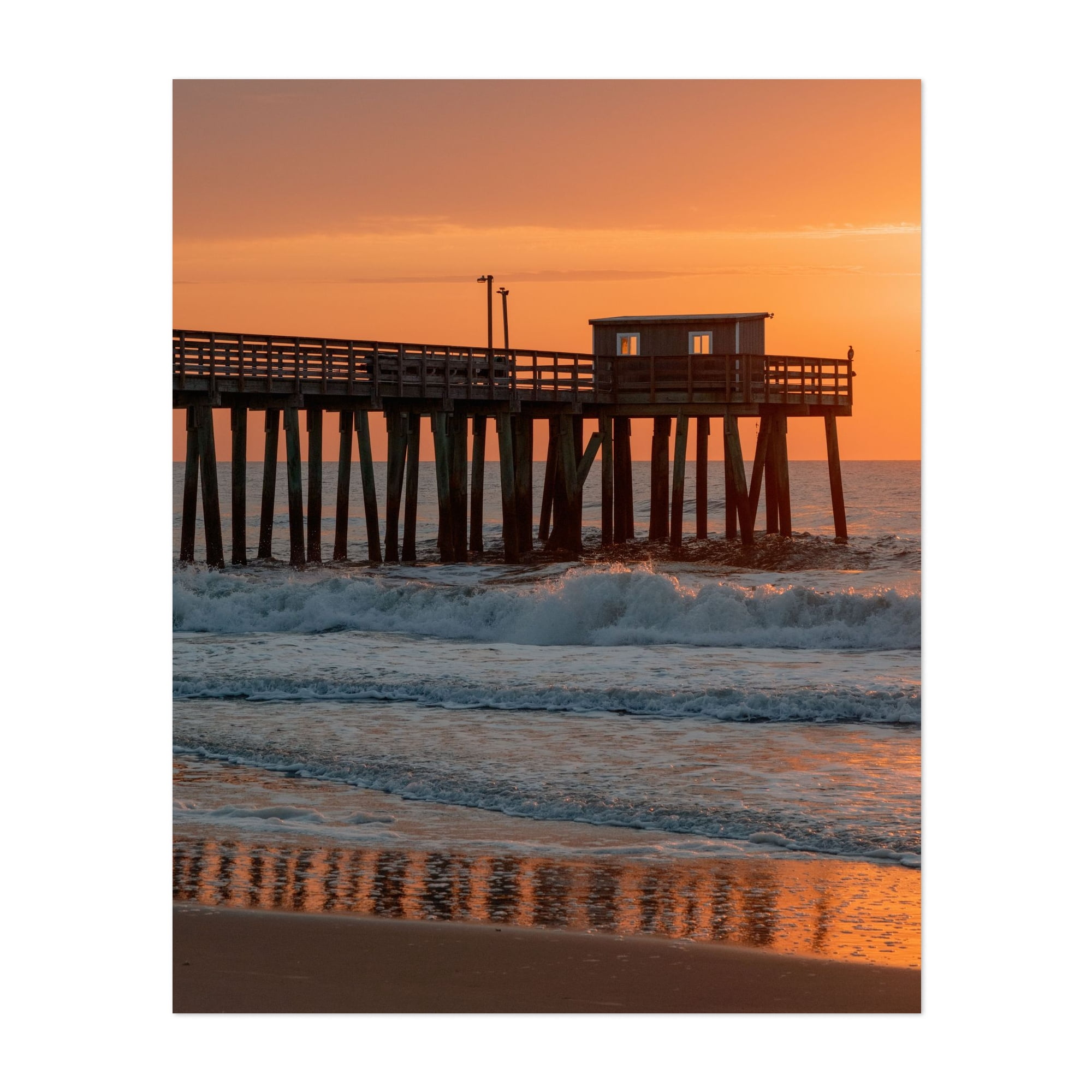 Avalon Pier Sunrise - Avalon New Jersey Photography Sunset Ocean Beach ...