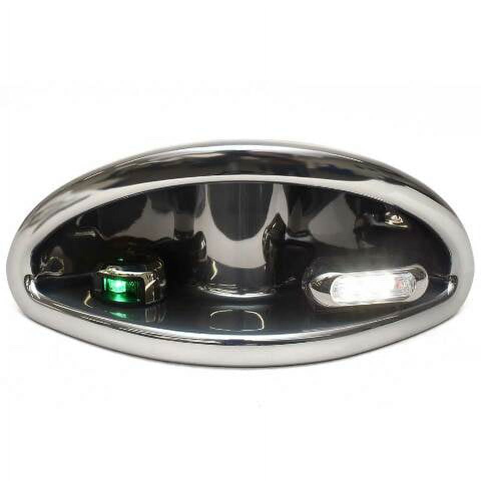 Avalon Pontoon Boat Corner Light Pod 129103A | Mirror (STBD) - Walmart.com