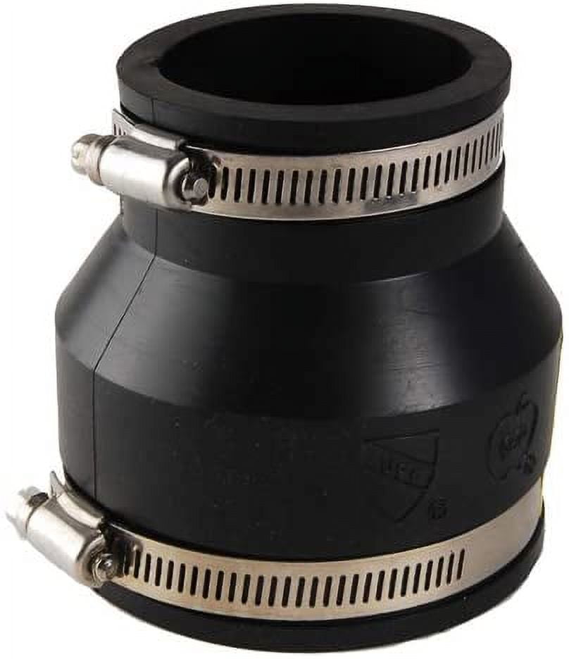 Avalon Rubber Flex Unparallel 4 x 1-1/2 Piping Fitting and Coupling - Walmart.com