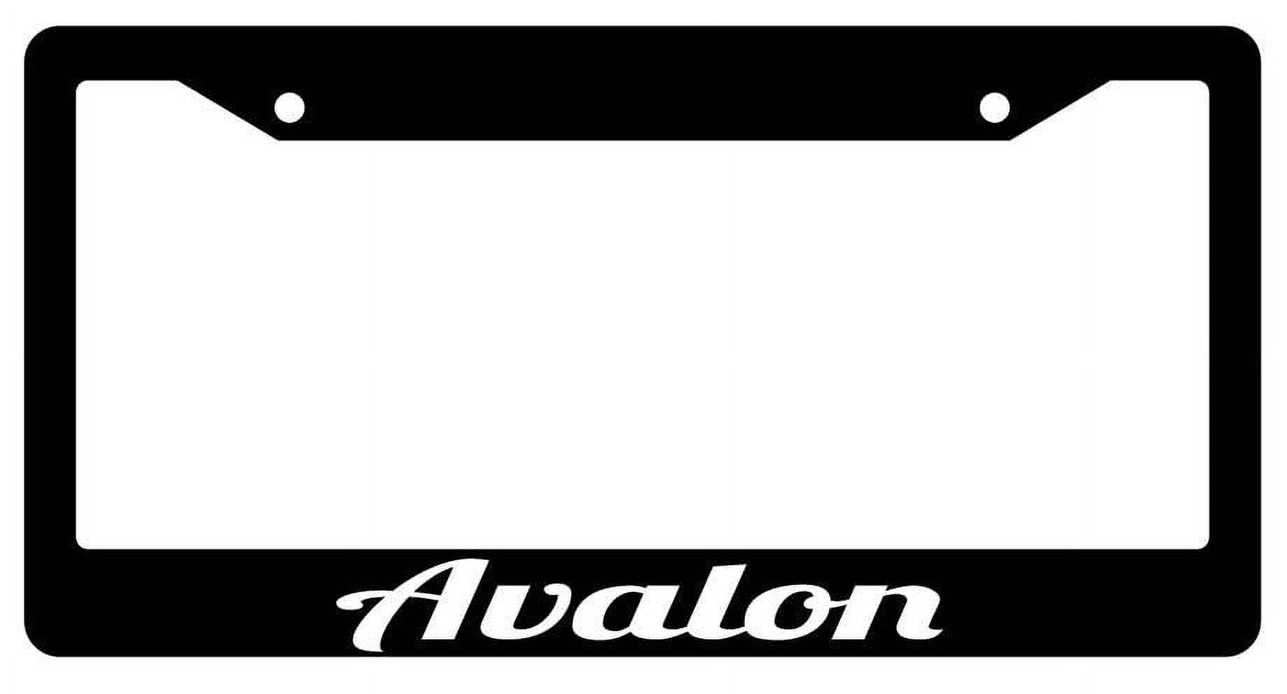 Avalon SCRIPT Black Plastic License Plate Frame AMA - Walmart.com